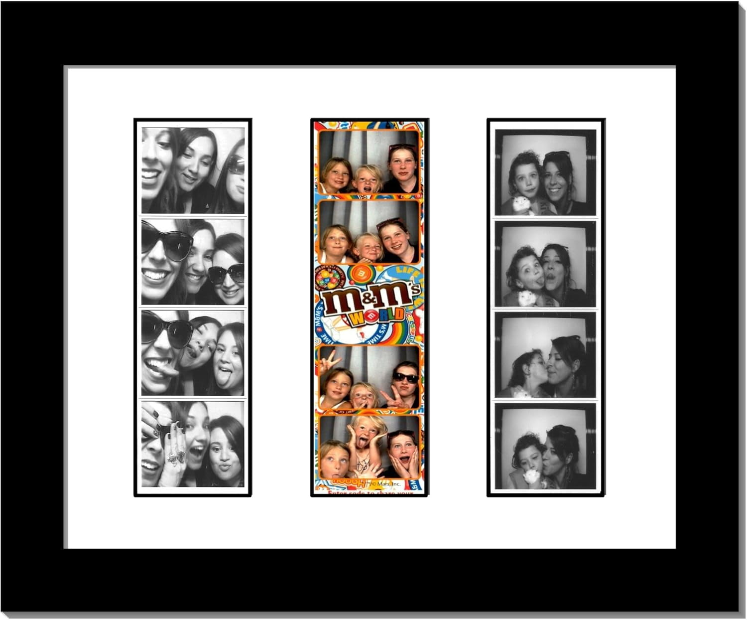 Creative Picture Frames Pbw8X10Bk-W Triple Photo Booth Frame Holds 3 ...