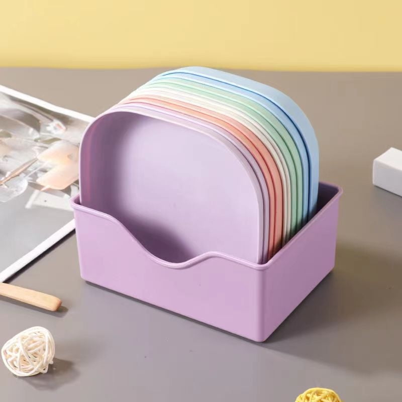 Creative Plastic Dining Table Trash Tray - Spit Bone Holder, Snack ...