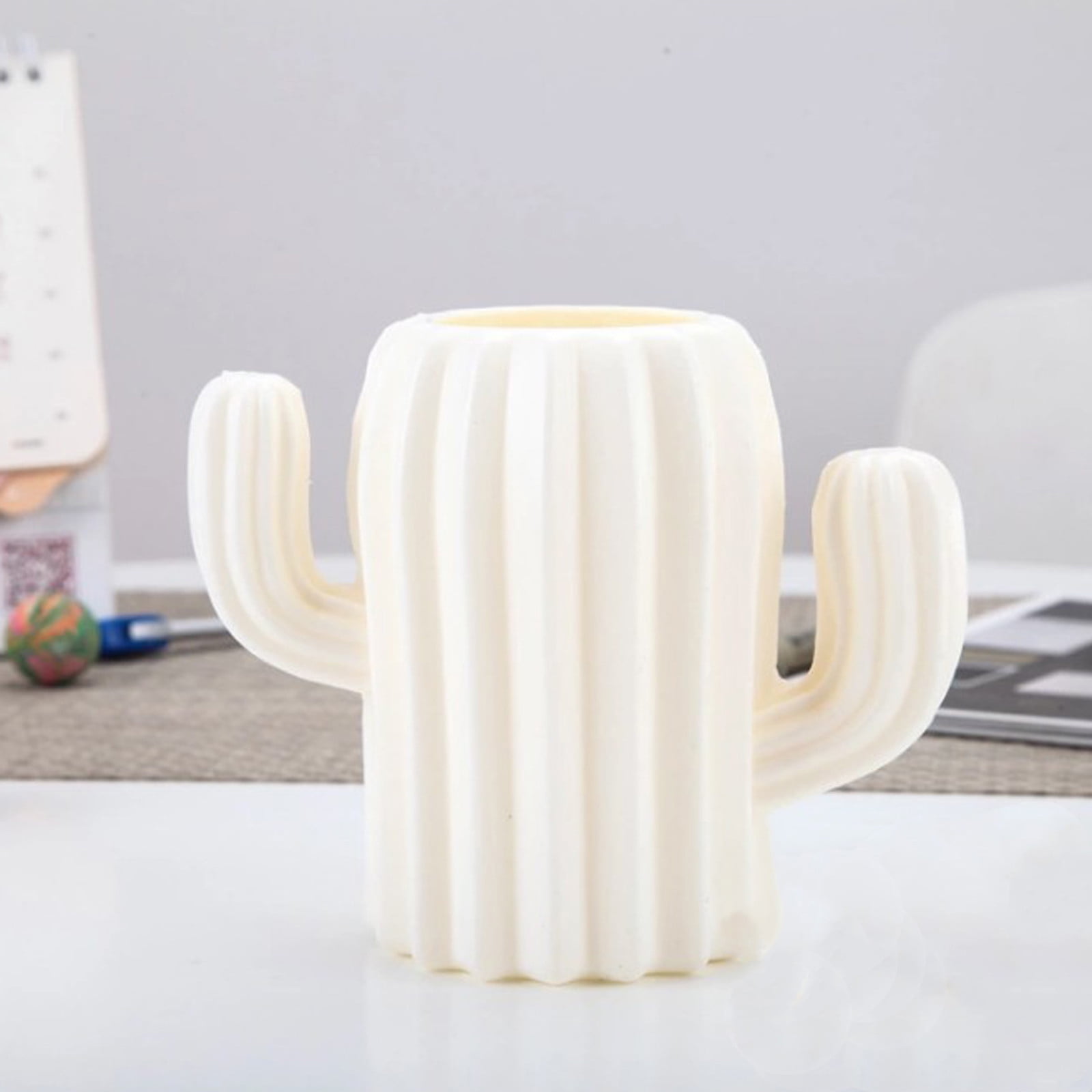 Creative Plastic Pen Holder Box Desktop Office Stationery Pencil ...