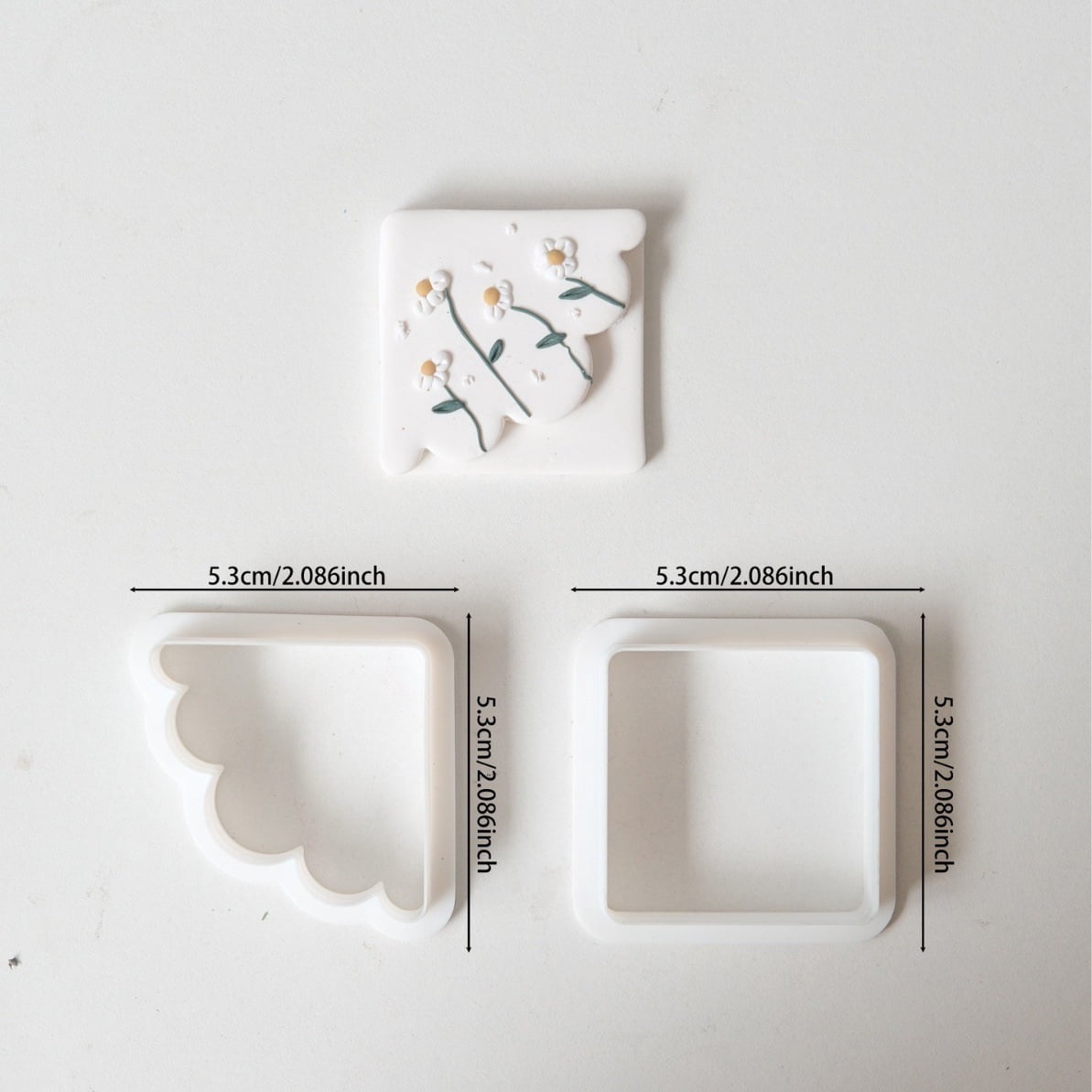 Creative Polymer Clay Bookmark Mold Set - 2-Piece Set with 4 Unique ...