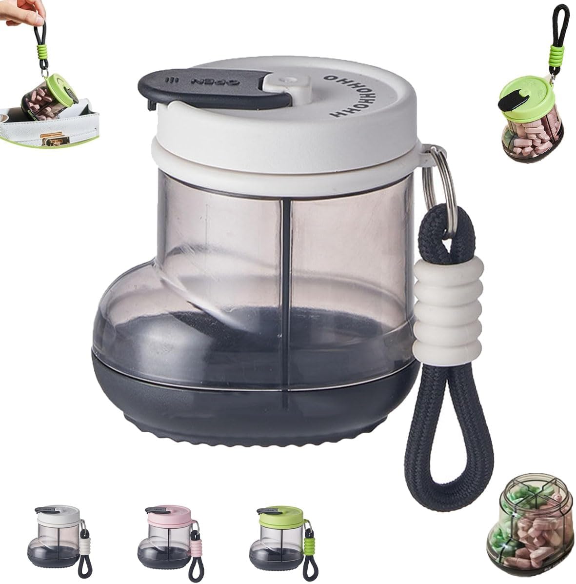 Creative Portable Mini Boot Pill Box, 4 Compartment Travel Pills Case ...