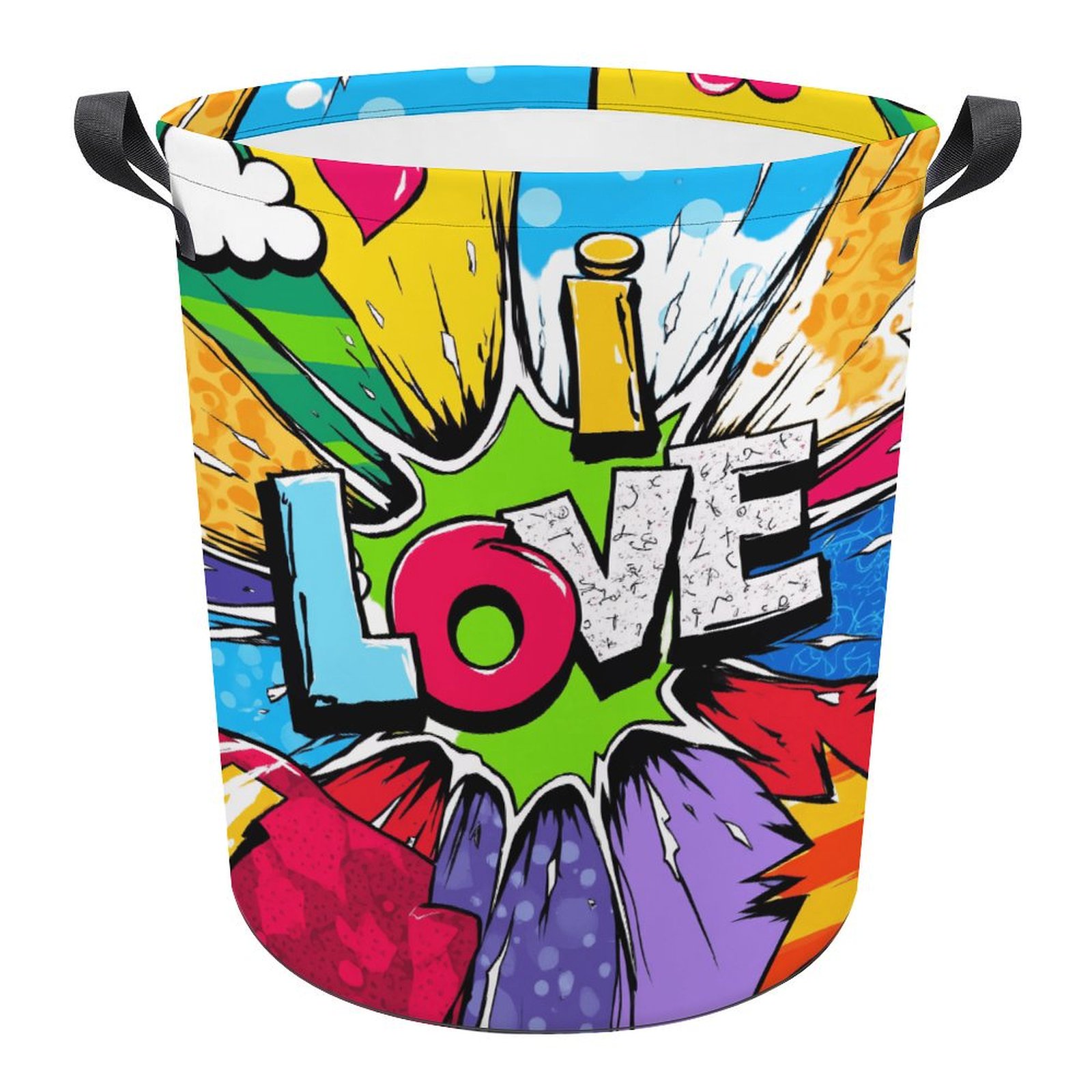 Creative Print Laundry Basket Storage Basket Controller Clothes ...