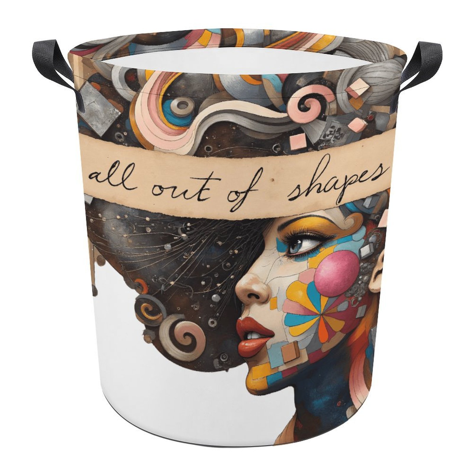 Creative Print Laundry Basket Storage Basket Controller Clothes ...