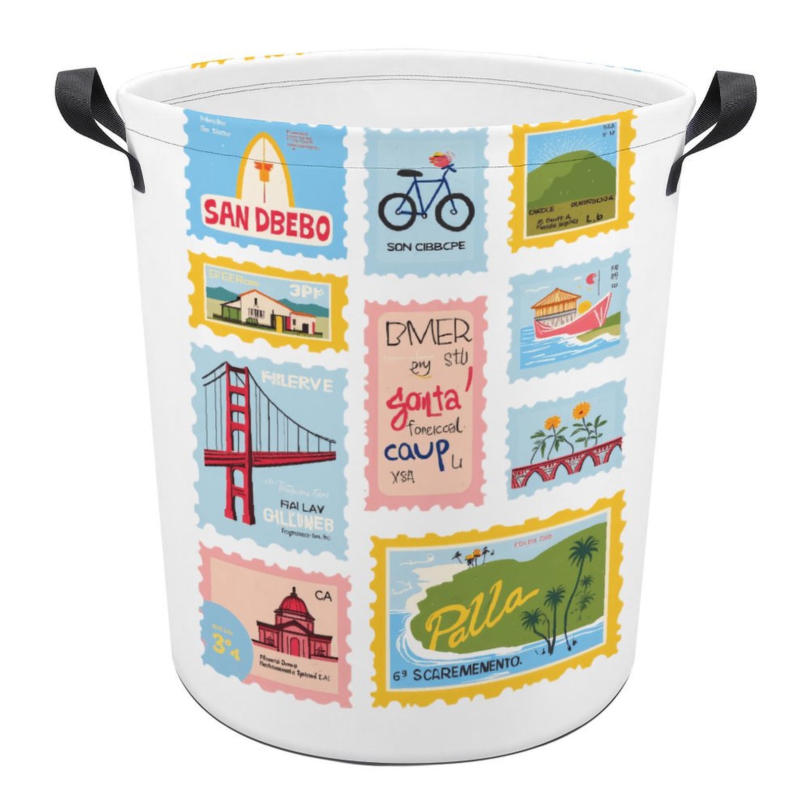 Creative Print Print Foldable Laundry Basket for Clothes Storage Hamper ...