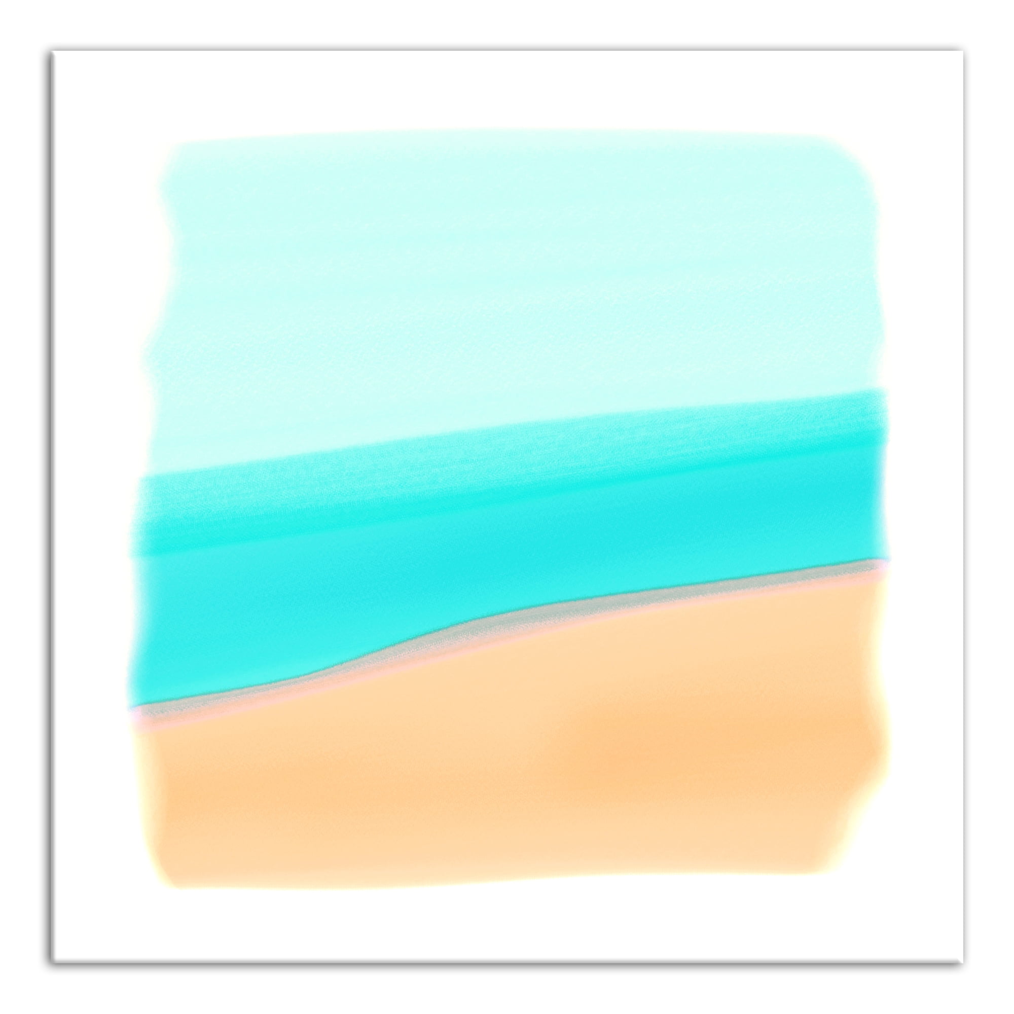 Creative Products Abstract Beach Scene 20 x 20 Canvas Wall Art ...