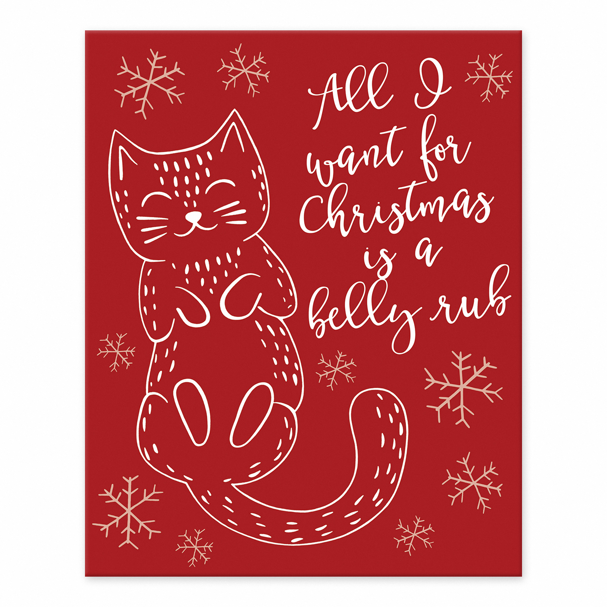 Creative Products All I Want is Belly Rubs 8x10 Tabletop Canvas ...