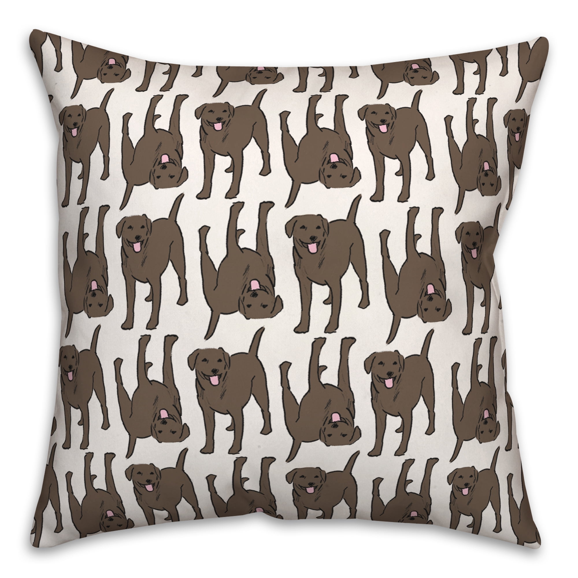 Chocolate Lab Pillow