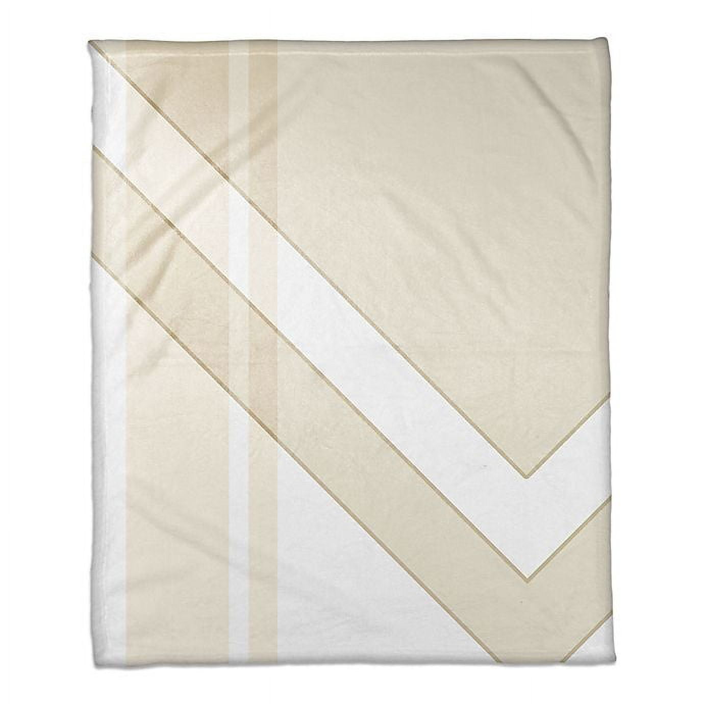 Creative Products Asymmetrical Ivory Color Block 50x60 Throw Blanket ...