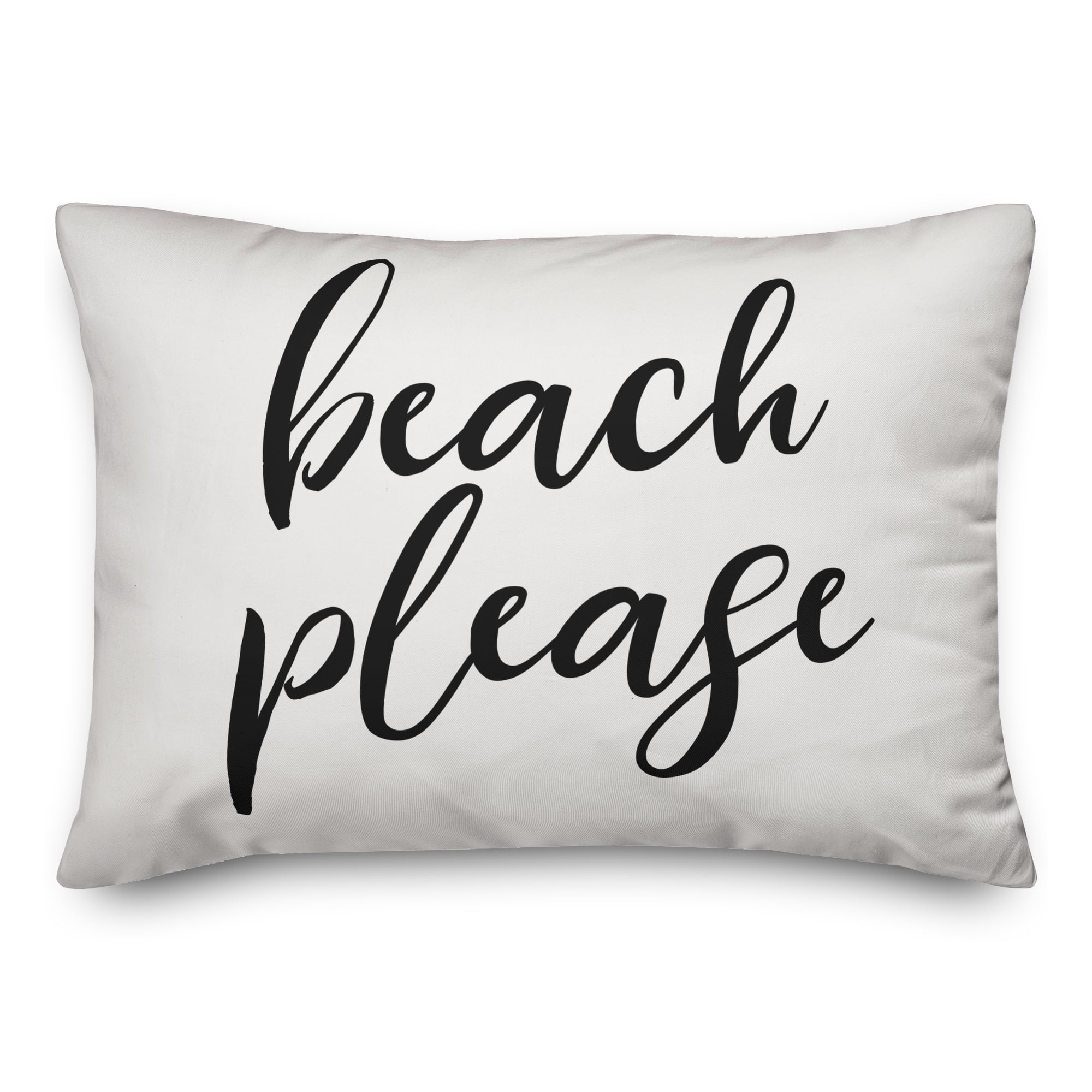 Creative Products Beach Please Script White and Black 14x20 Indoor ...