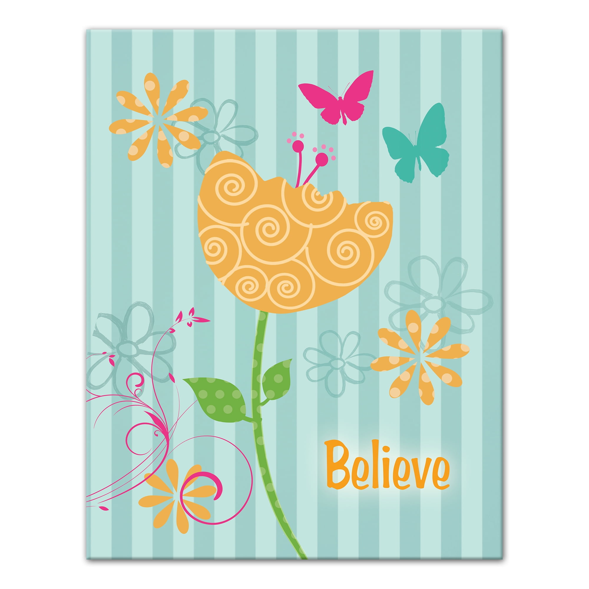 Creative Products Believe Flower 14x11 Canvas Wall Art - Walmart.com