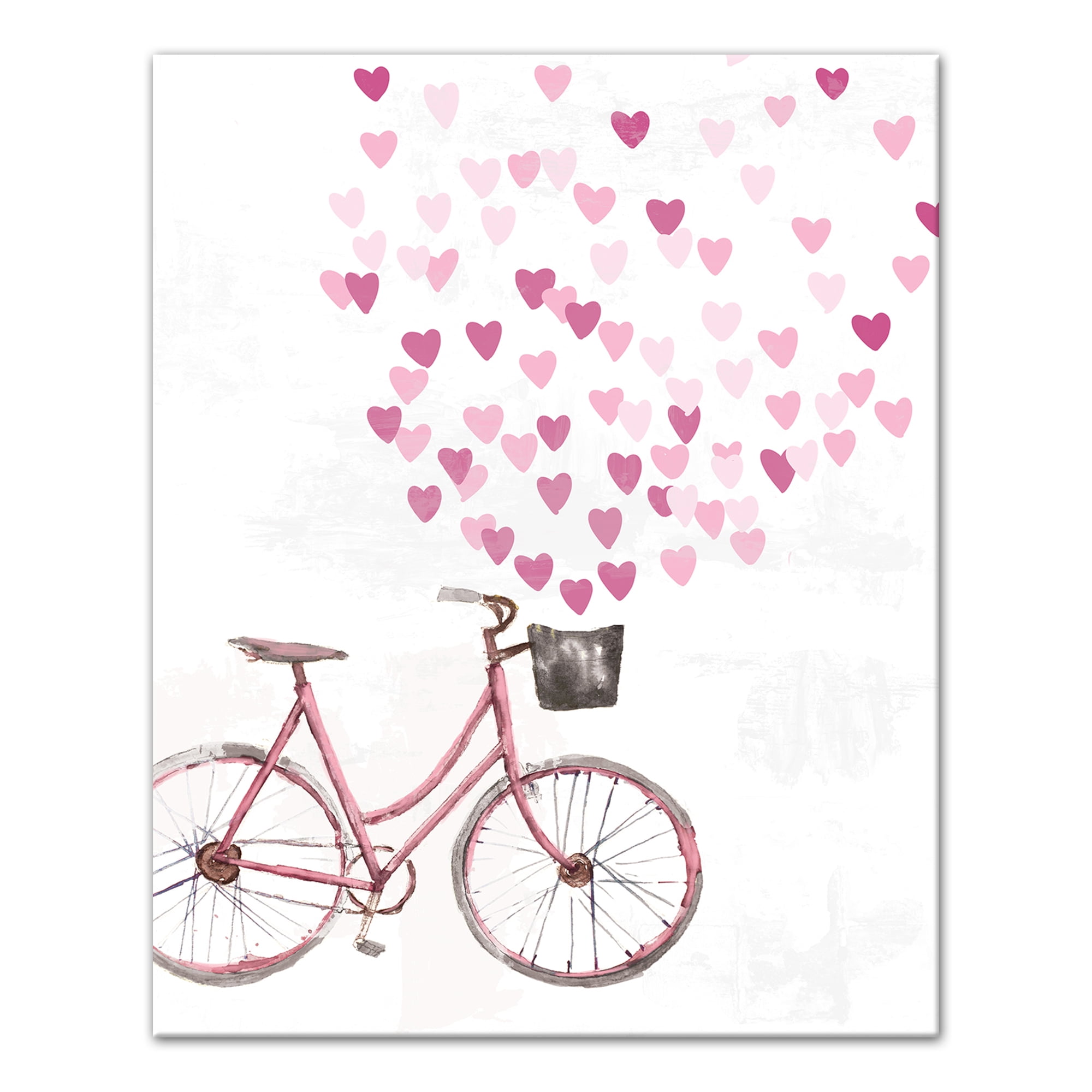 Creative Products Bike with Hearts 8x10 Canvas Wall Art - Walmart.com