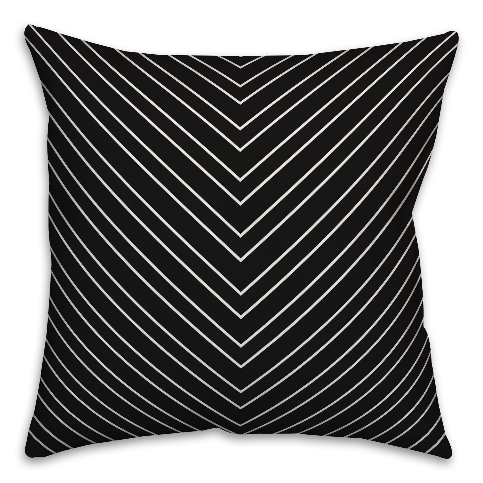 Creative Products Black Chevron 20x20 Spun Poly Pillow - Walmart.com