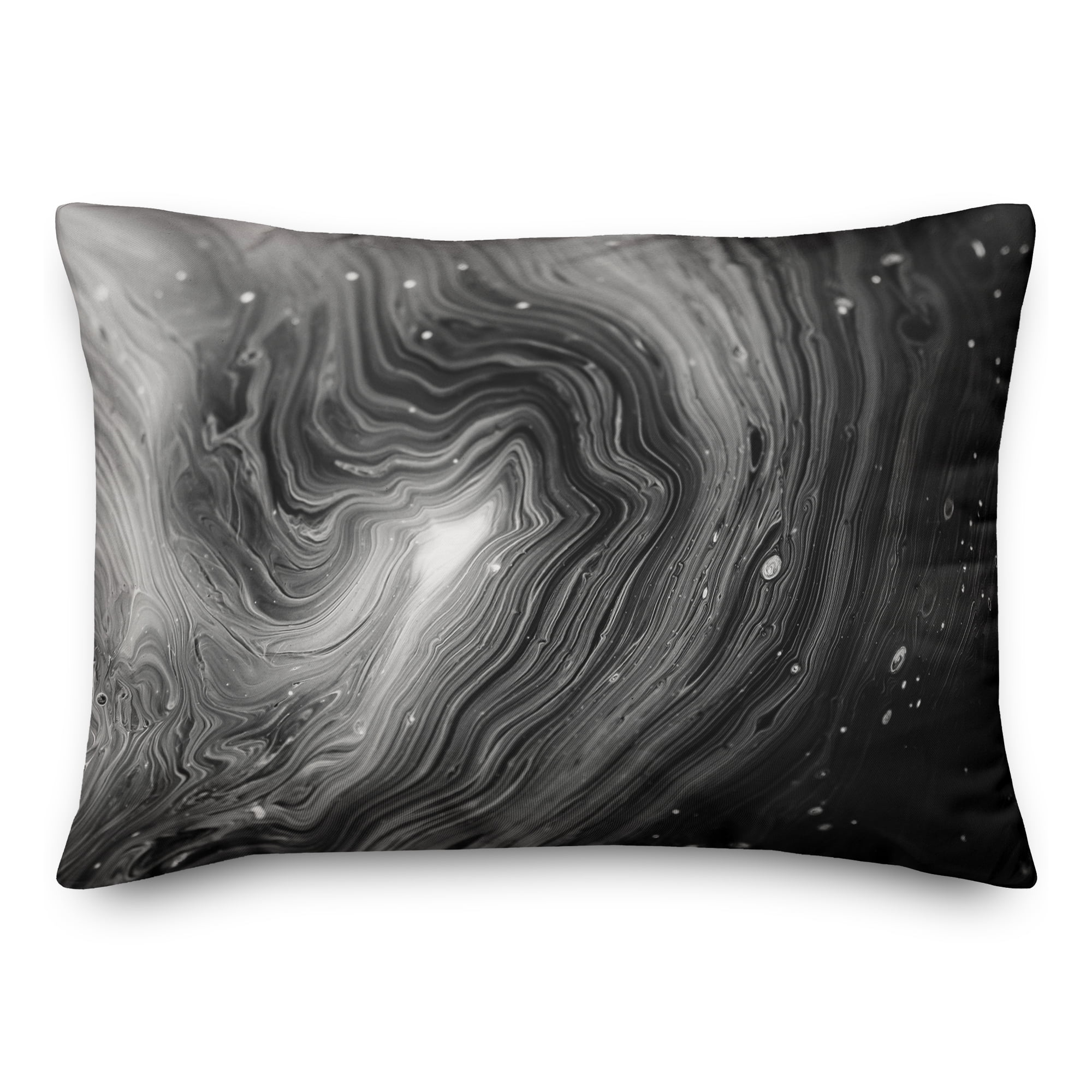 Creative Products Black and White Galaxy Geode 14x20 Spun Poly Pillow ...
