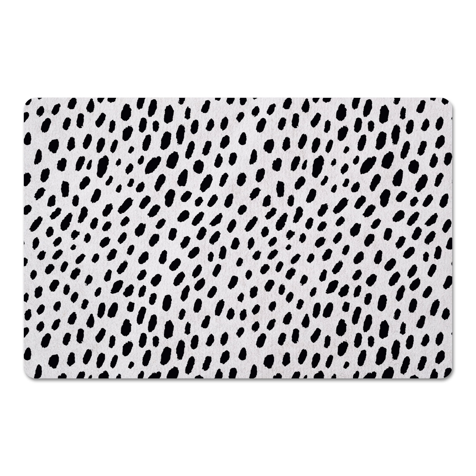 Creative Products Black and White Spots 18 x 27 Floor Mat - Walmart.com