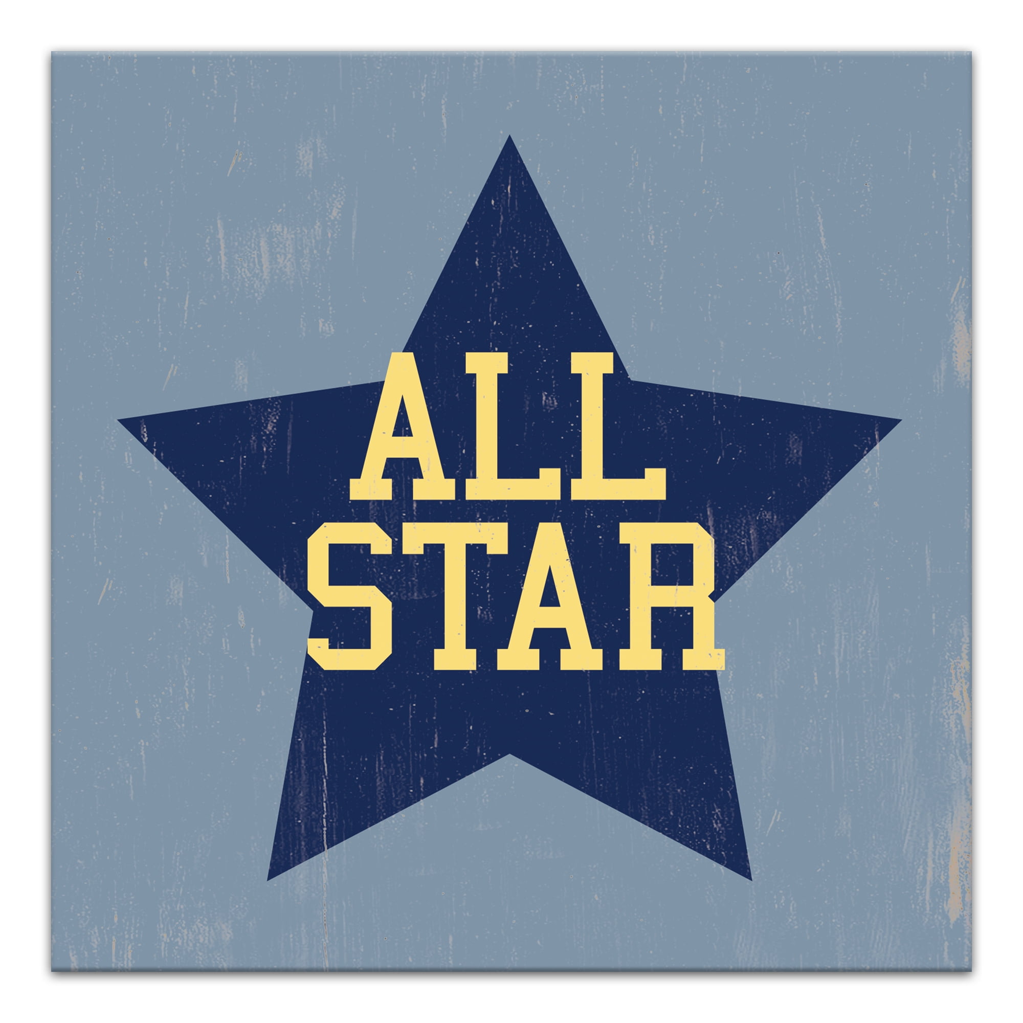 Creative Products Blue All Star 24x24 Canvas Wall Art - Walmart.com