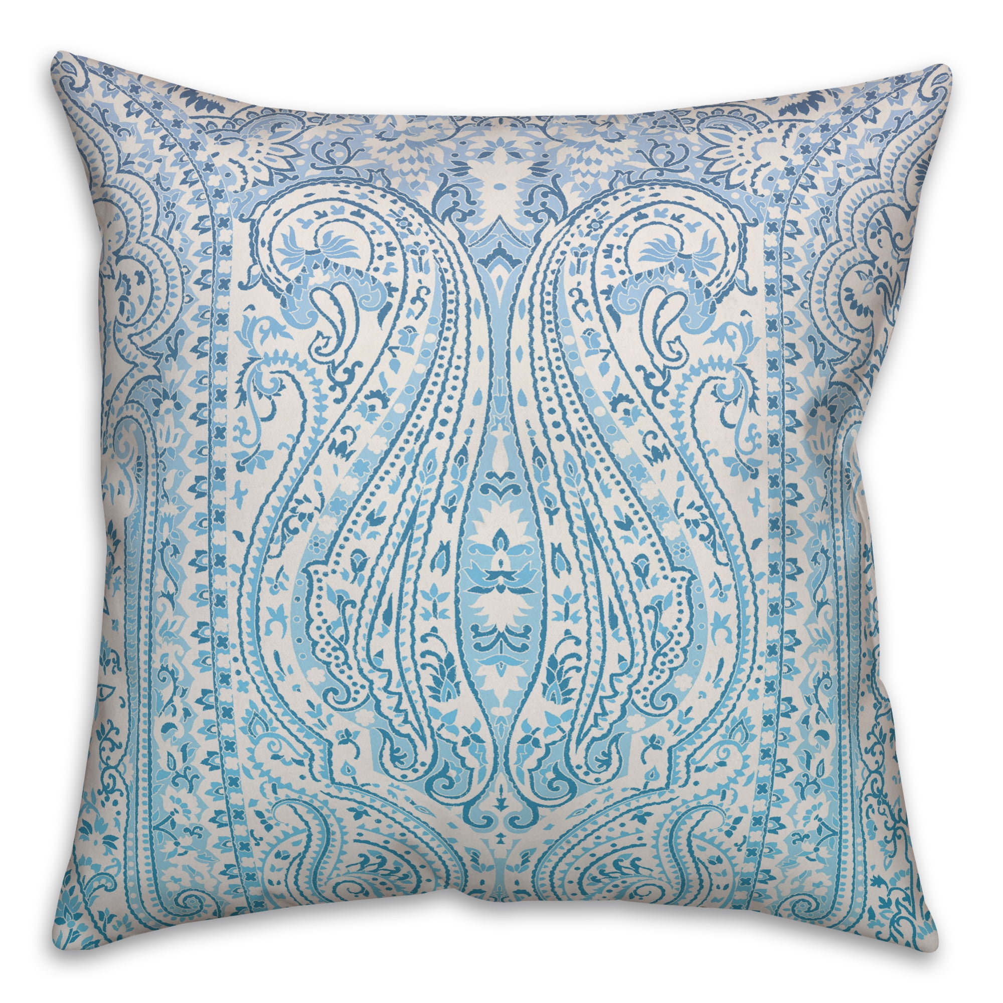 Creative Products Blue Boho Sketched Tapestry 20x20 Spun Poly Pillow ...