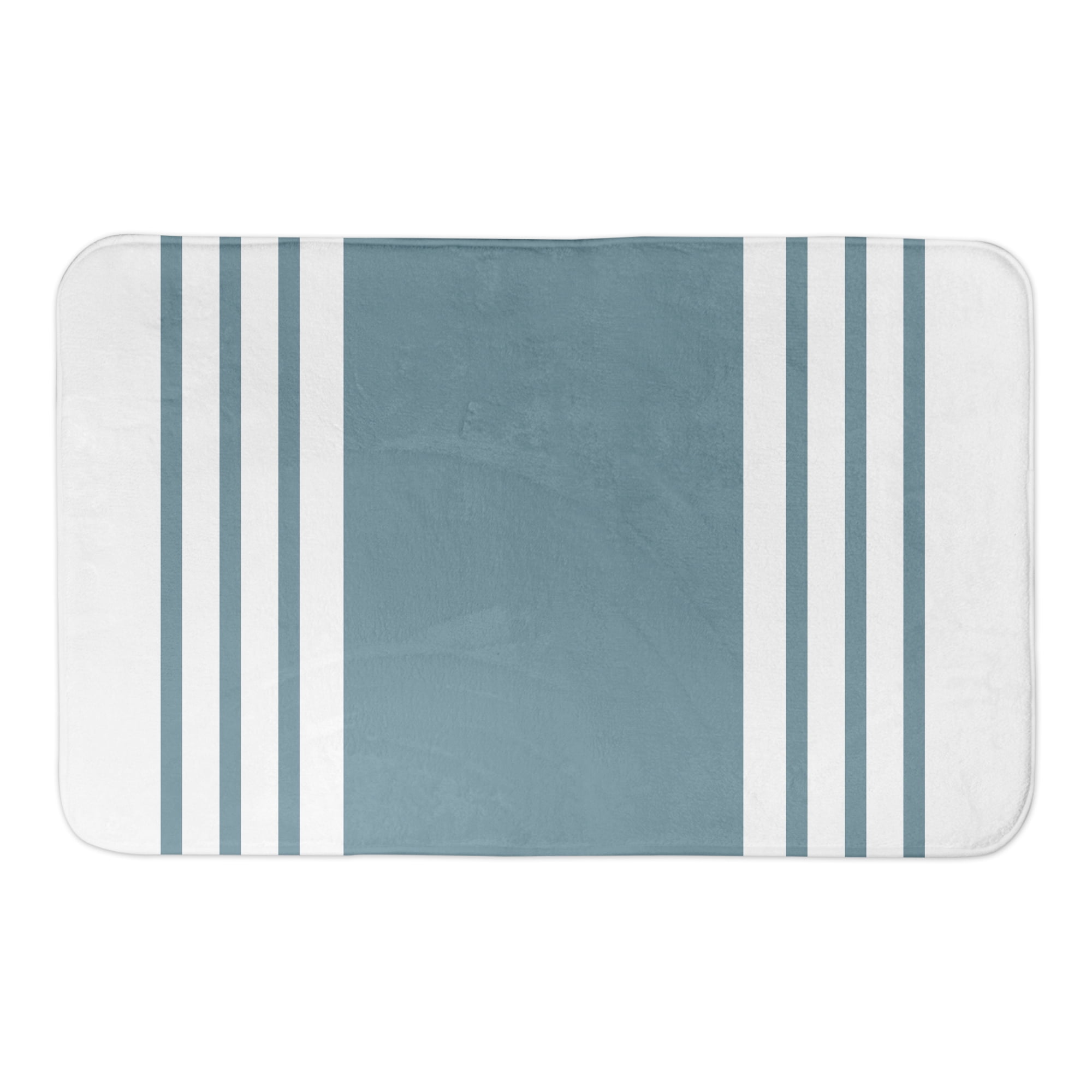 Creative Products Blue Farmhouse Stripe 34x21 Bath Mat - Walmart.com