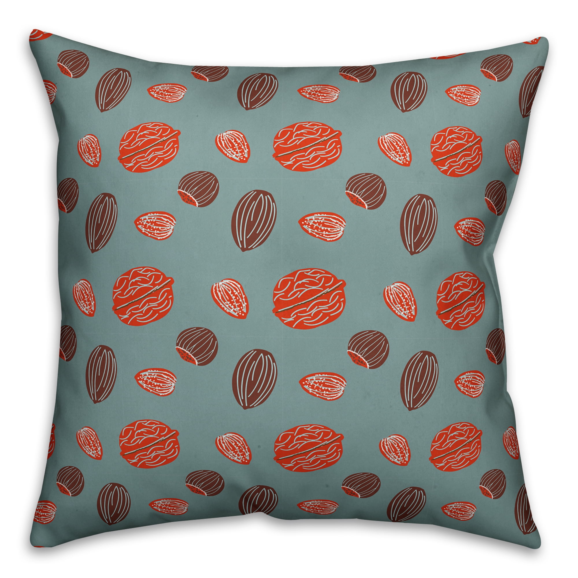 Creative Products Blue Nut Assortment 16x16 Spun Poly Pillow - Walmart.com