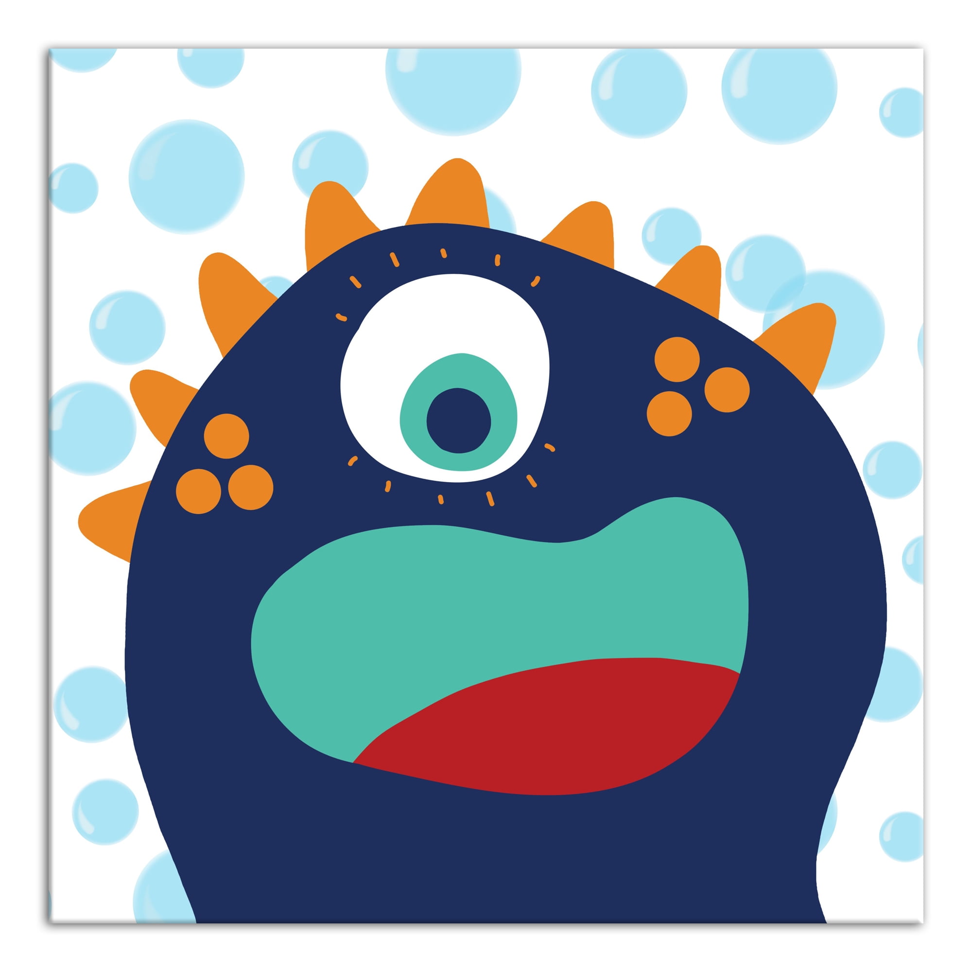 Creative Products Blue Sea Monster 12 x 12 Canvas Wall Art - Walmart.com