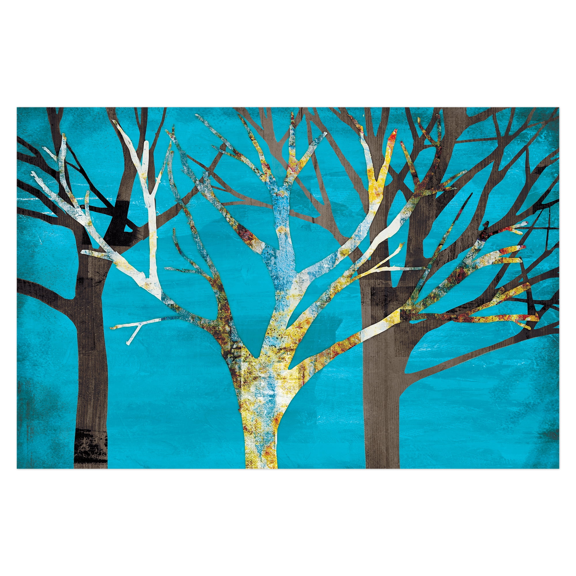Creative Products Blue Tree Line 36x24 Canvas Wall Art - Walmart.com