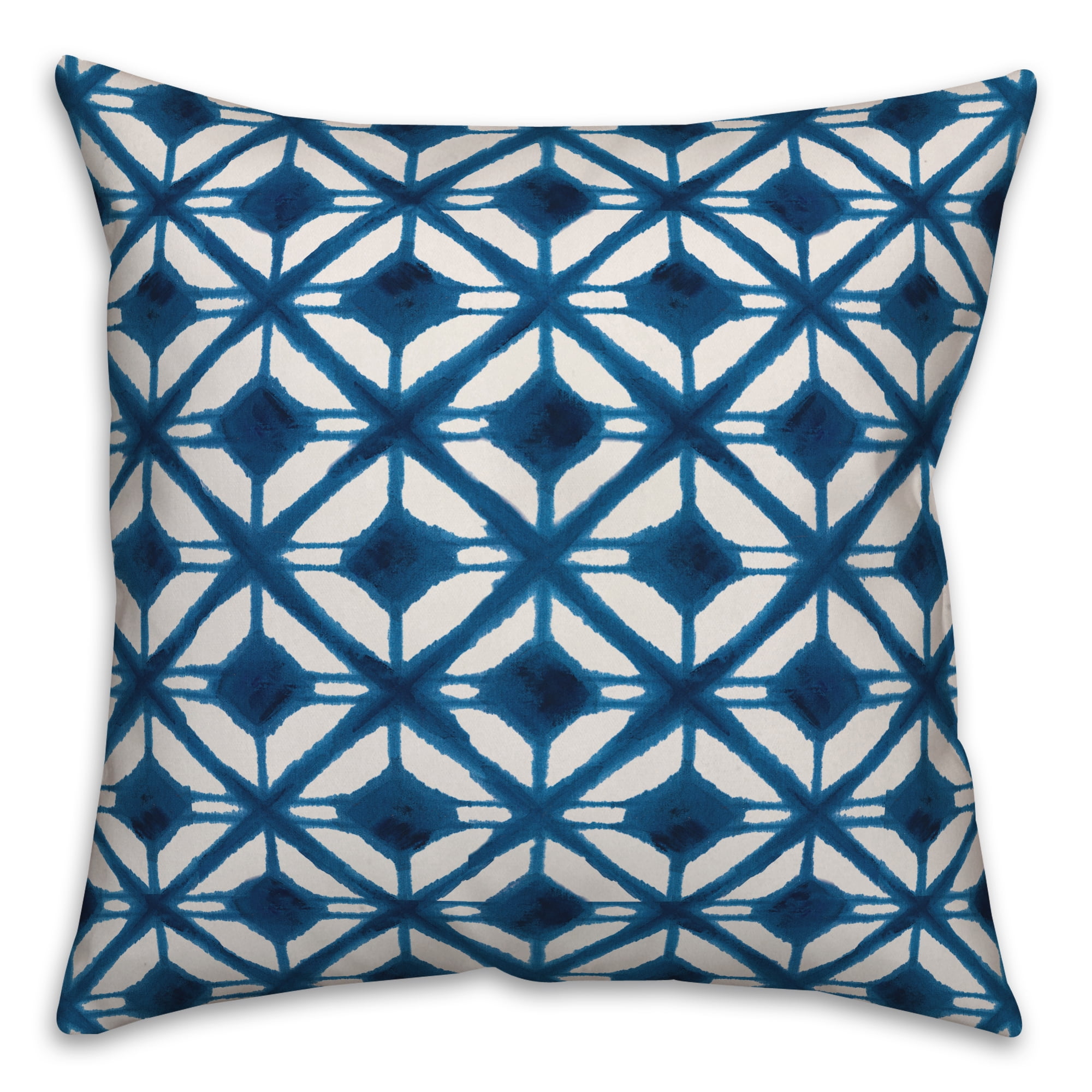 Creative Products Blue Watercolor Diamond 20x20 Spun Poly Pillow ...