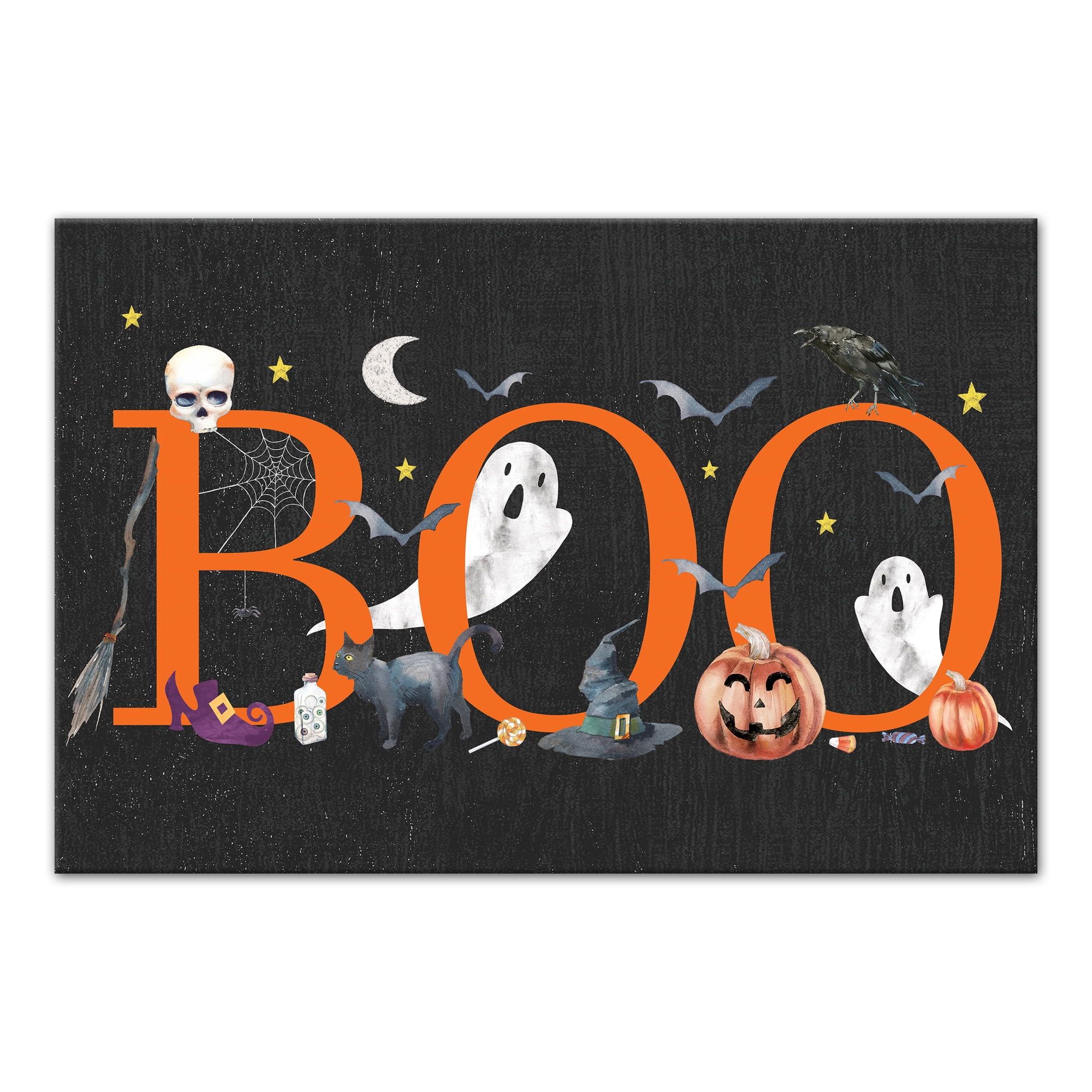 Creative Products Boo Halloween Icons 18 x 12 Canvas Wall Art - Walmart.com