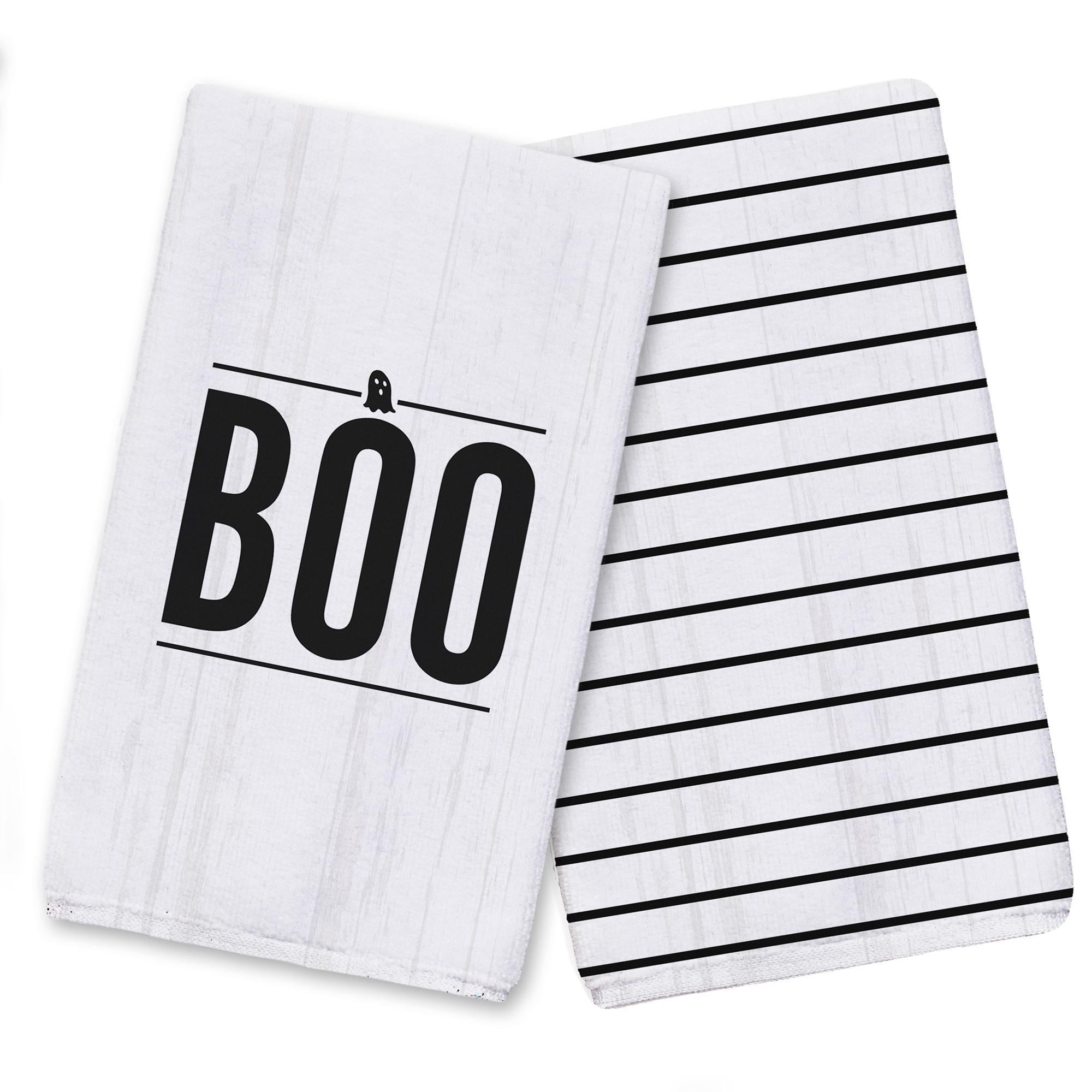 Creative Products Boo Lines Ghost 16 x 25 Tea Towel Set of 2 - Walmart.com