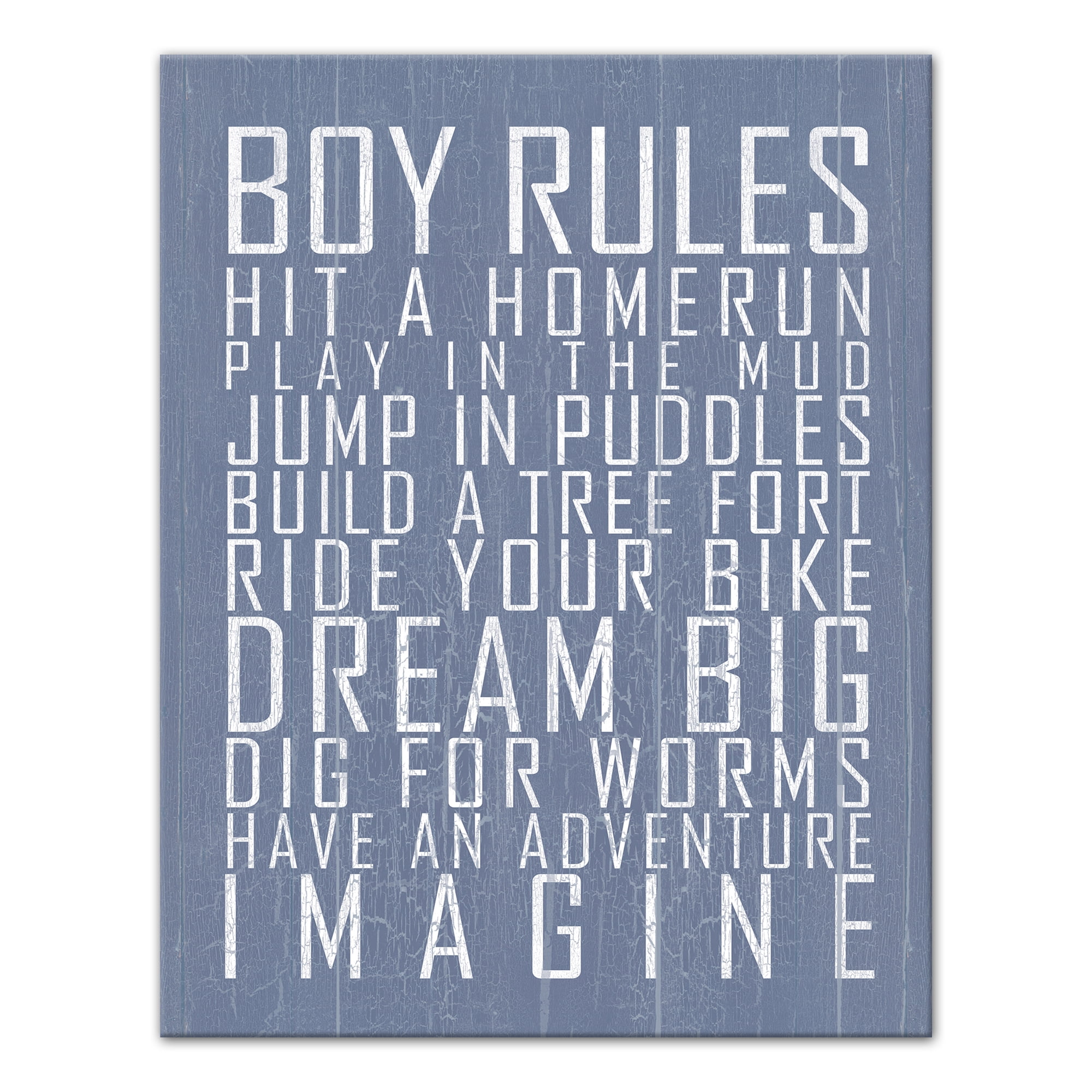 Creative Products Boy Rules 11x14 Canvas Wall Art - Walmart.com