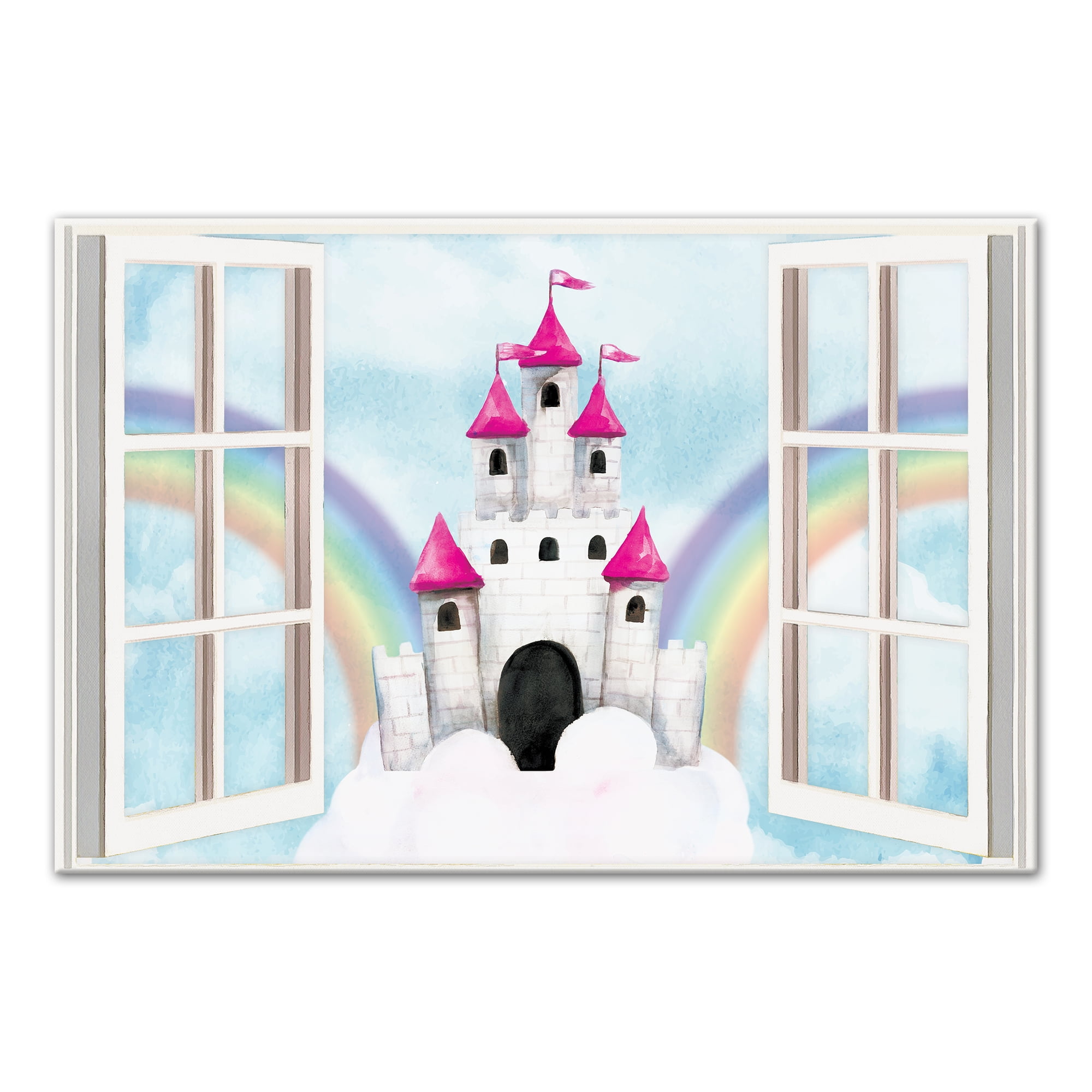 Creative Products Castle Rainbow Window 20x30 Canvas Wall Art - Walmart.com