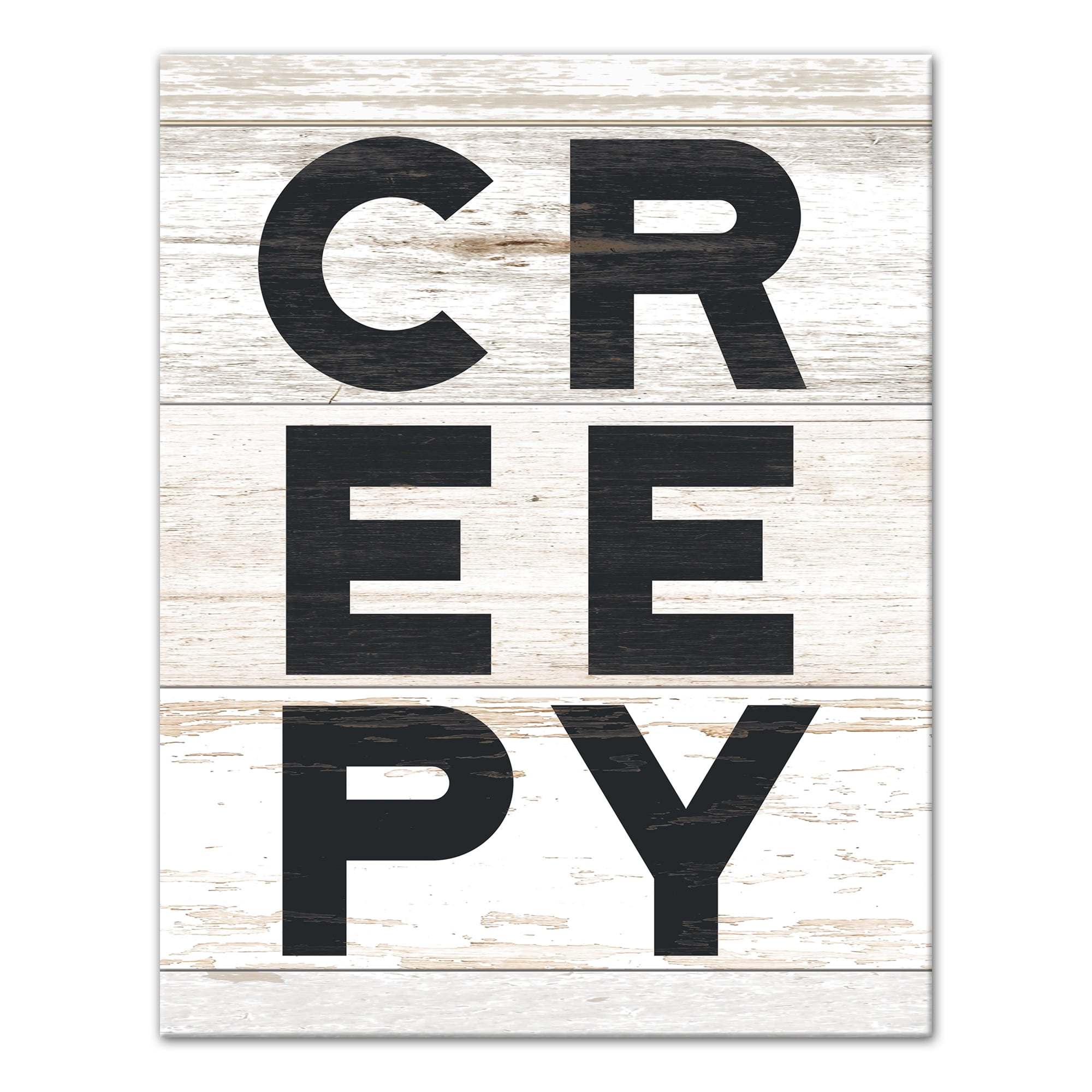 Creative Products Creepy Wood Slats 11 x 14 Canvas Wall Art - Walmart.com