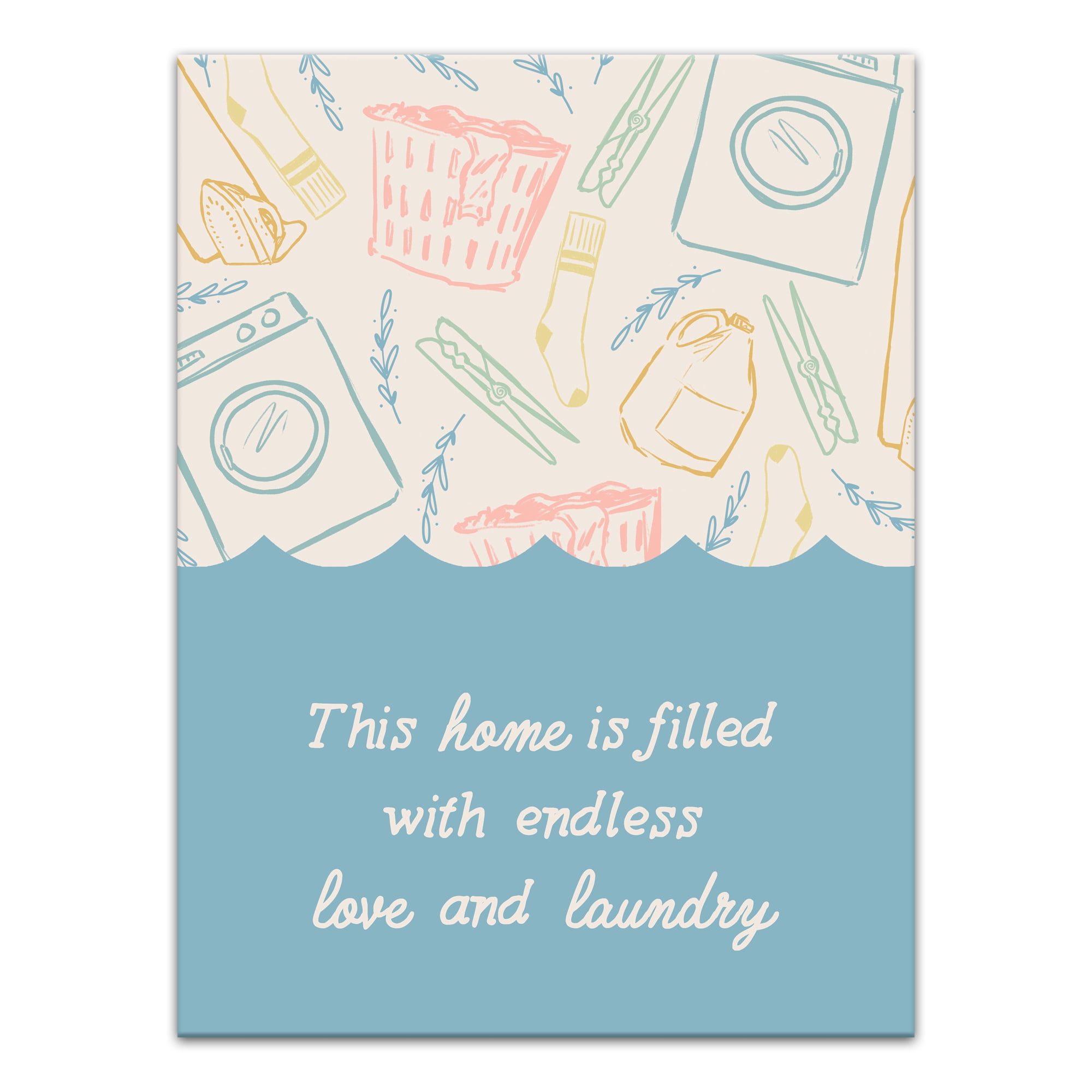 Creative Products Endless Love and Laundry 30 x 40 Canvas Wall Art ...