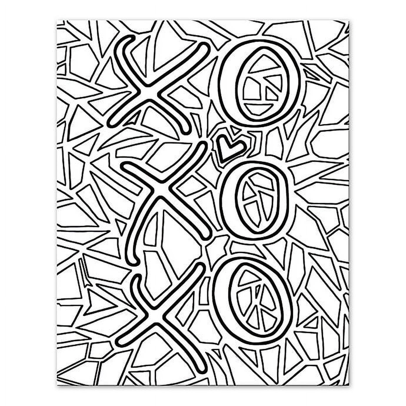 Creative Products Fragmented Love 8x10 Coloring Canvas Wall Art ...