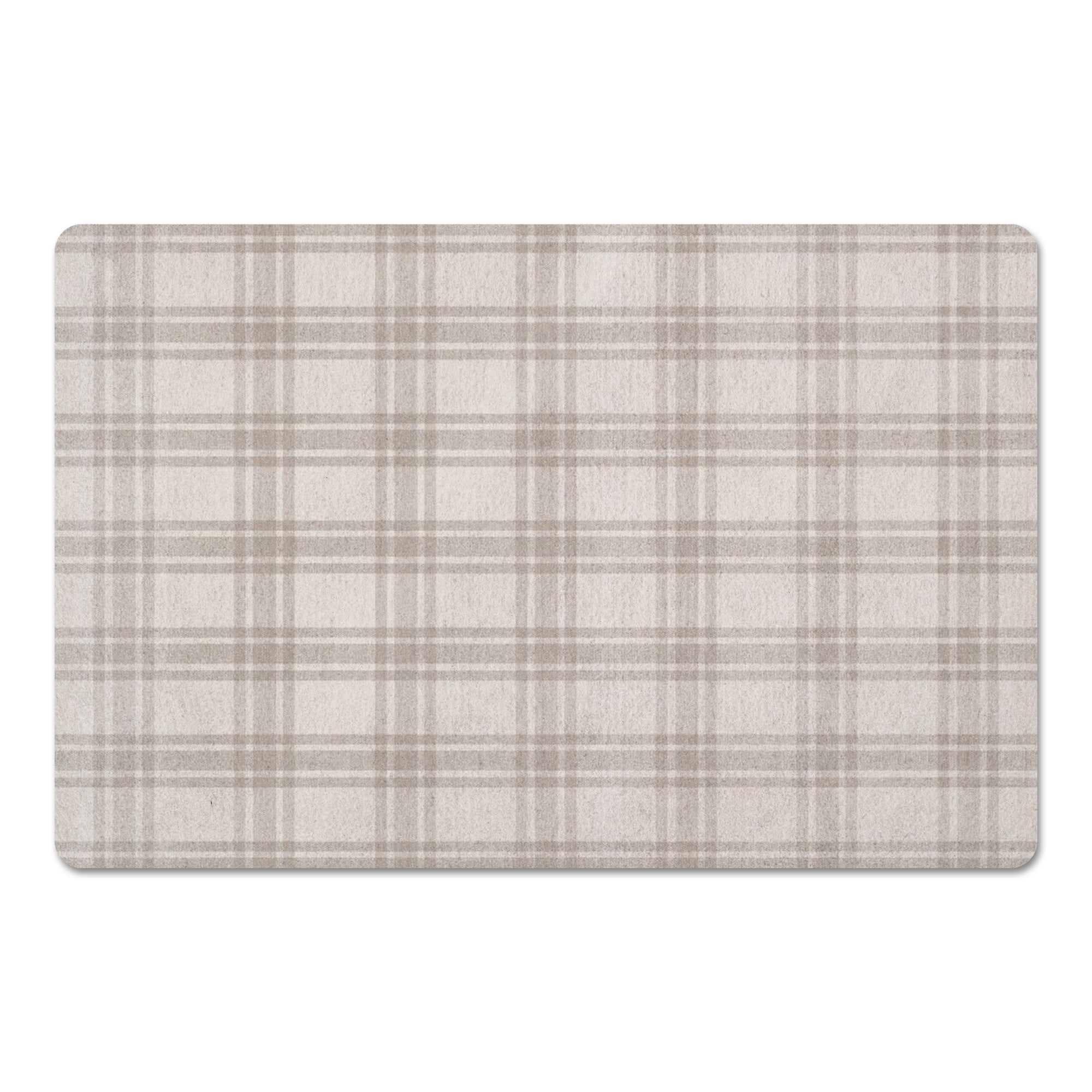 Creative Products Gray Plaid 18 x 27 Floor Mat - Walmart.com