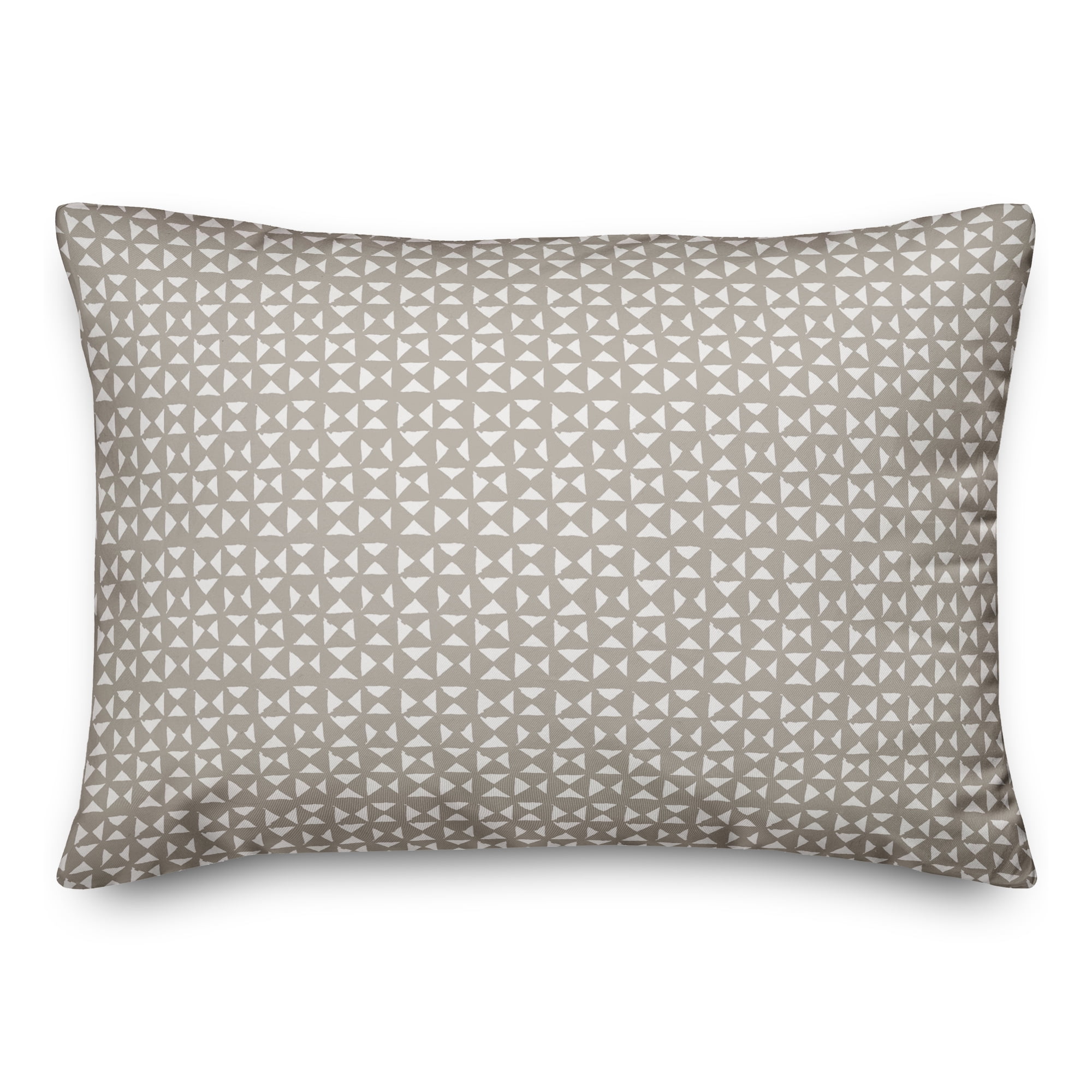 Creative Products Gray Triangle Pattern 14x20 Indoor / Outdoor Pillow - Walmart.com