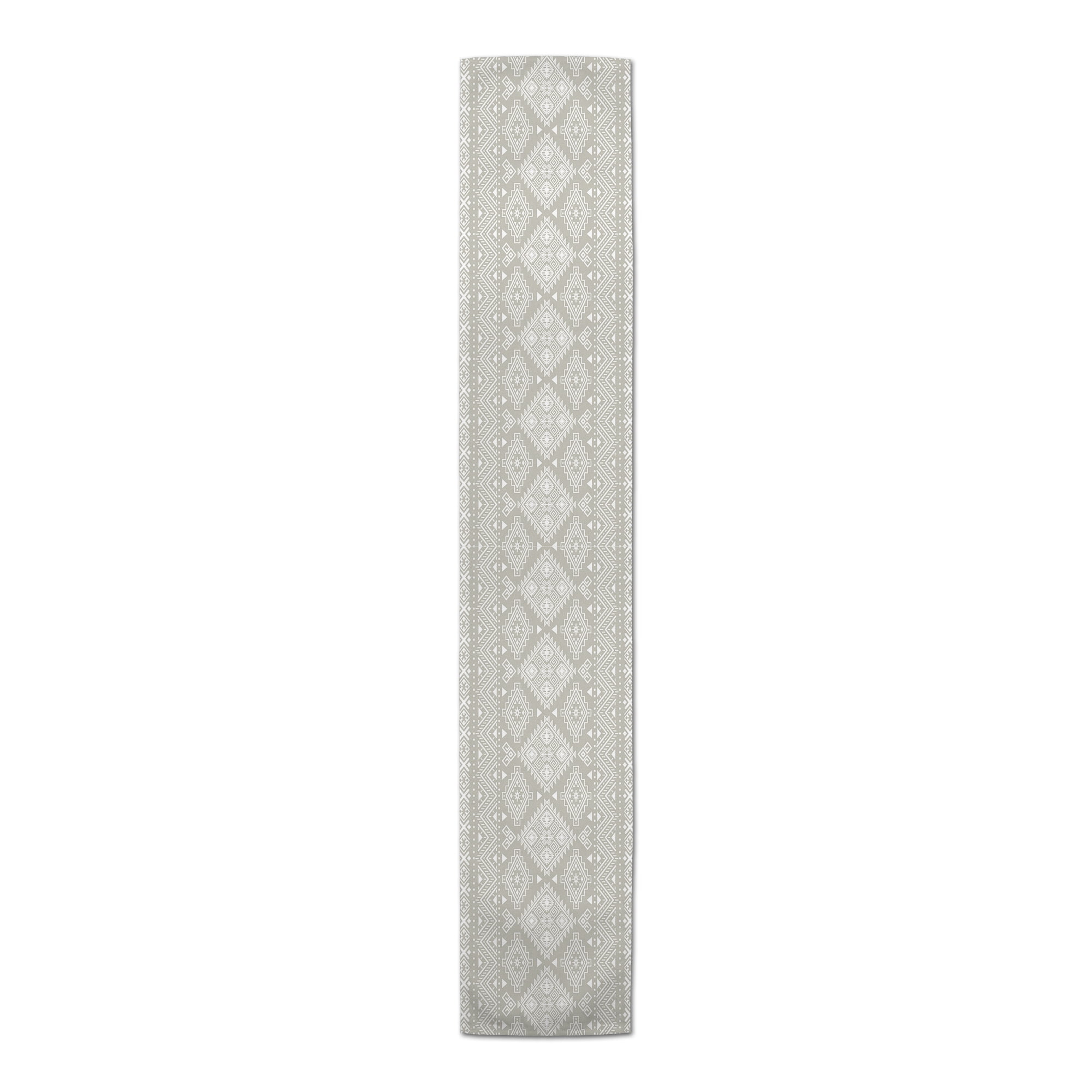 Creative Products Greige Tribal Pattern 16x72 Cotton Twill Table Runner ...