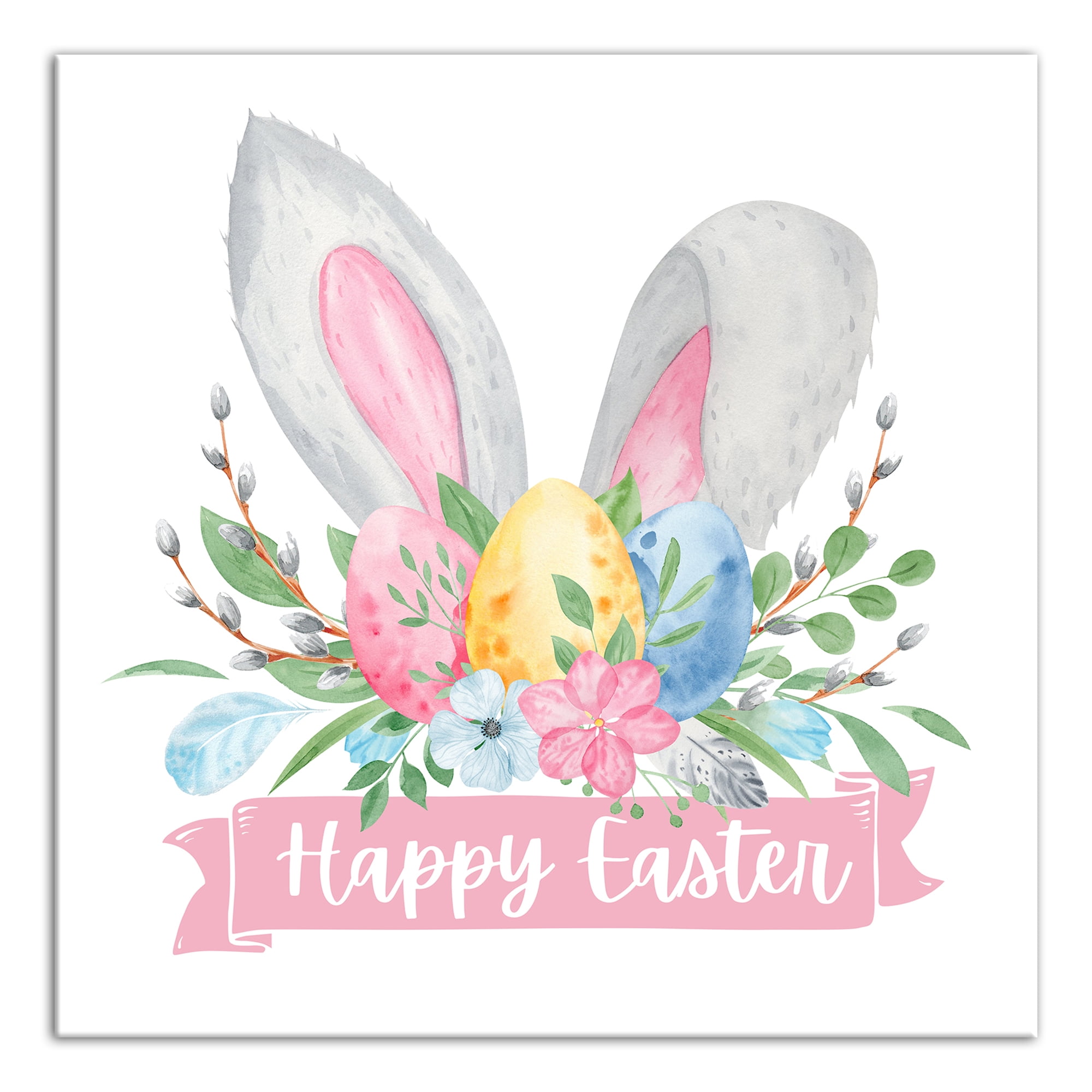 Creative Products Happy Easter Banner 12 x 12 Canvas Wall Art - Walmart.com