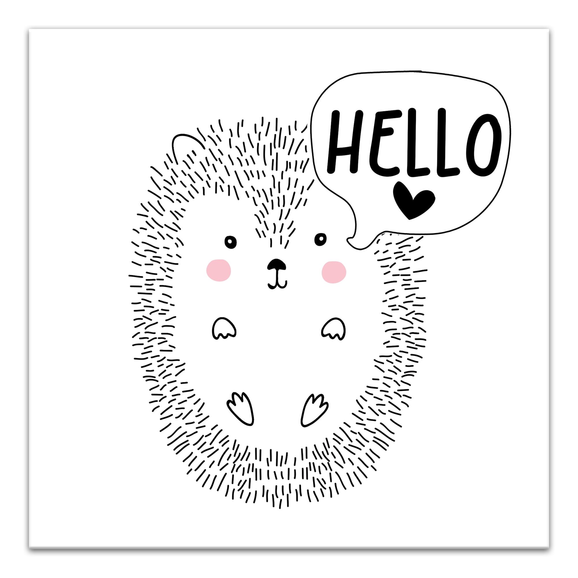 Creative Products Hello Hedgehog 20x20 Canvas Wall Art - Walmart.com