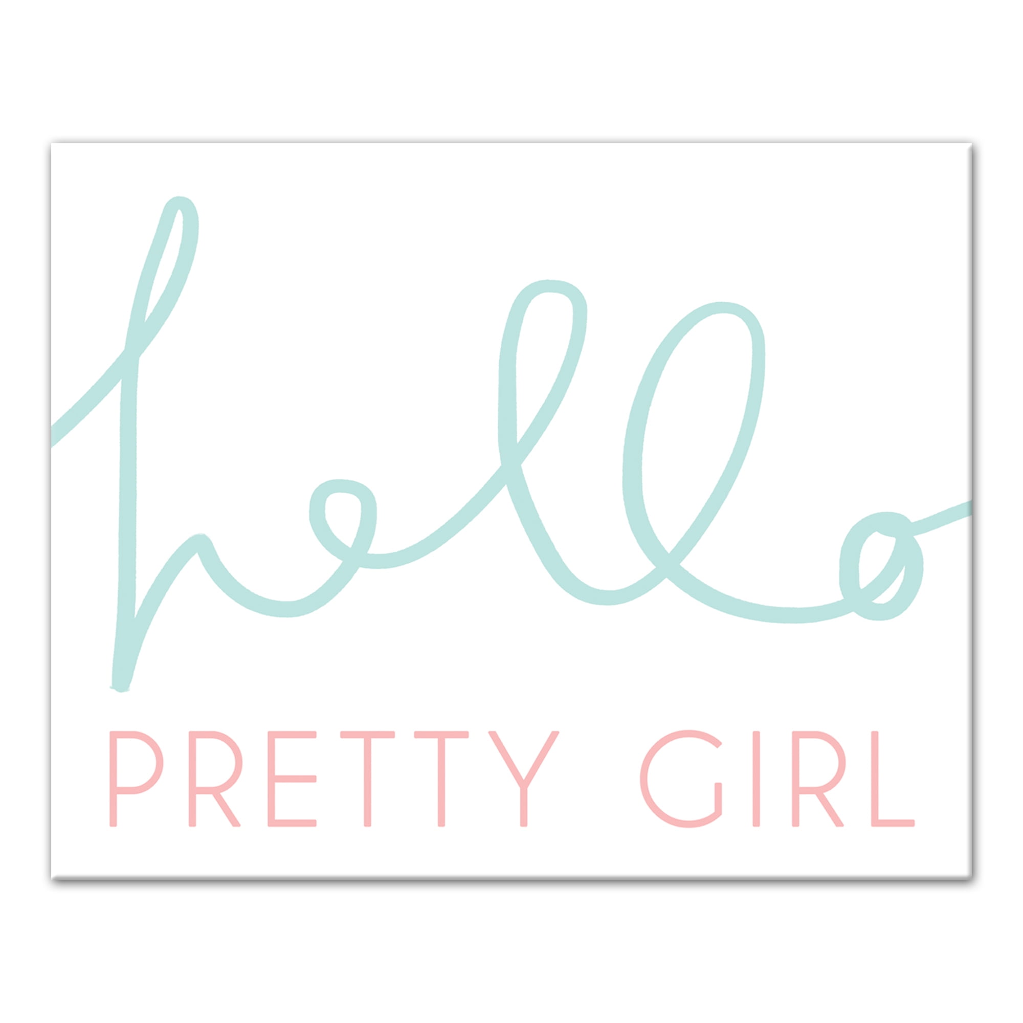 Creative Products Hello Pretty Girl 8x10 Canvas Wall Art - Walmart.com