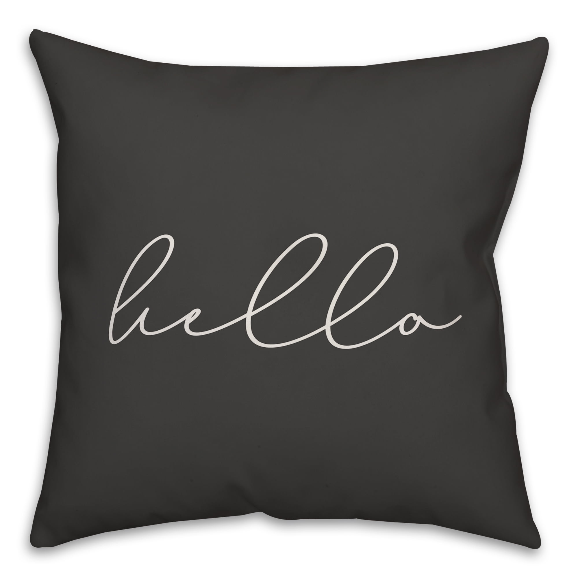 Creative Products Hello Thin Script Black and White 16x16 Indoor ...