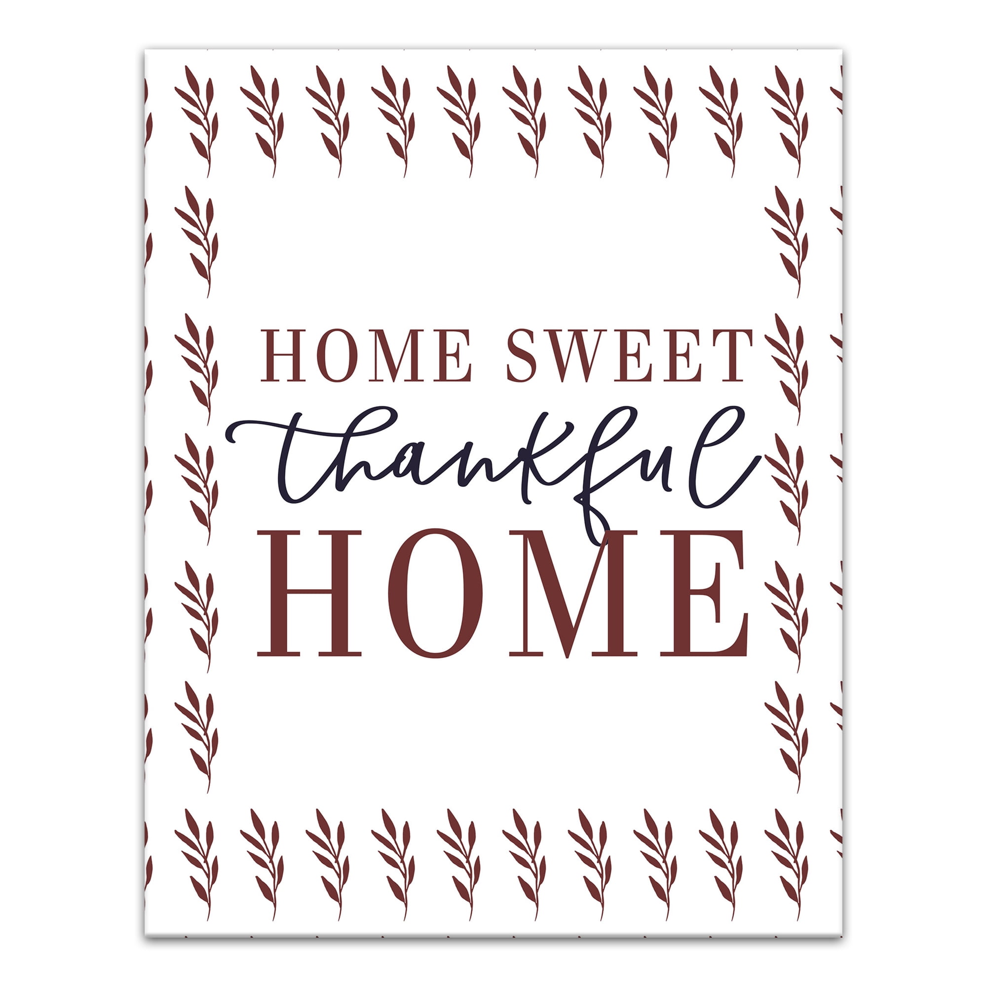 Creative Products Home Sweet Thankful Home 11 x 14 Canvas Wall Art ...