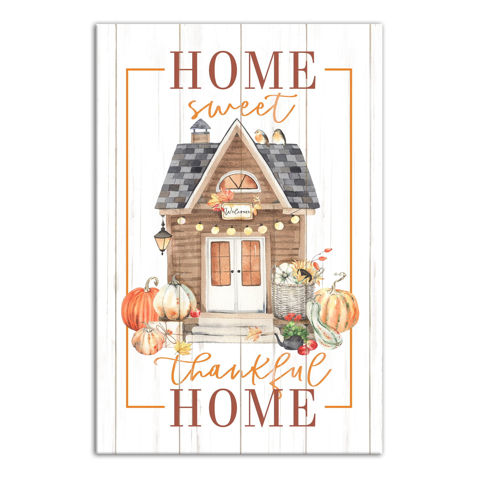 Creative Products Home Sweet Thankful Home 24 x 36 Canvas Wall Art ...