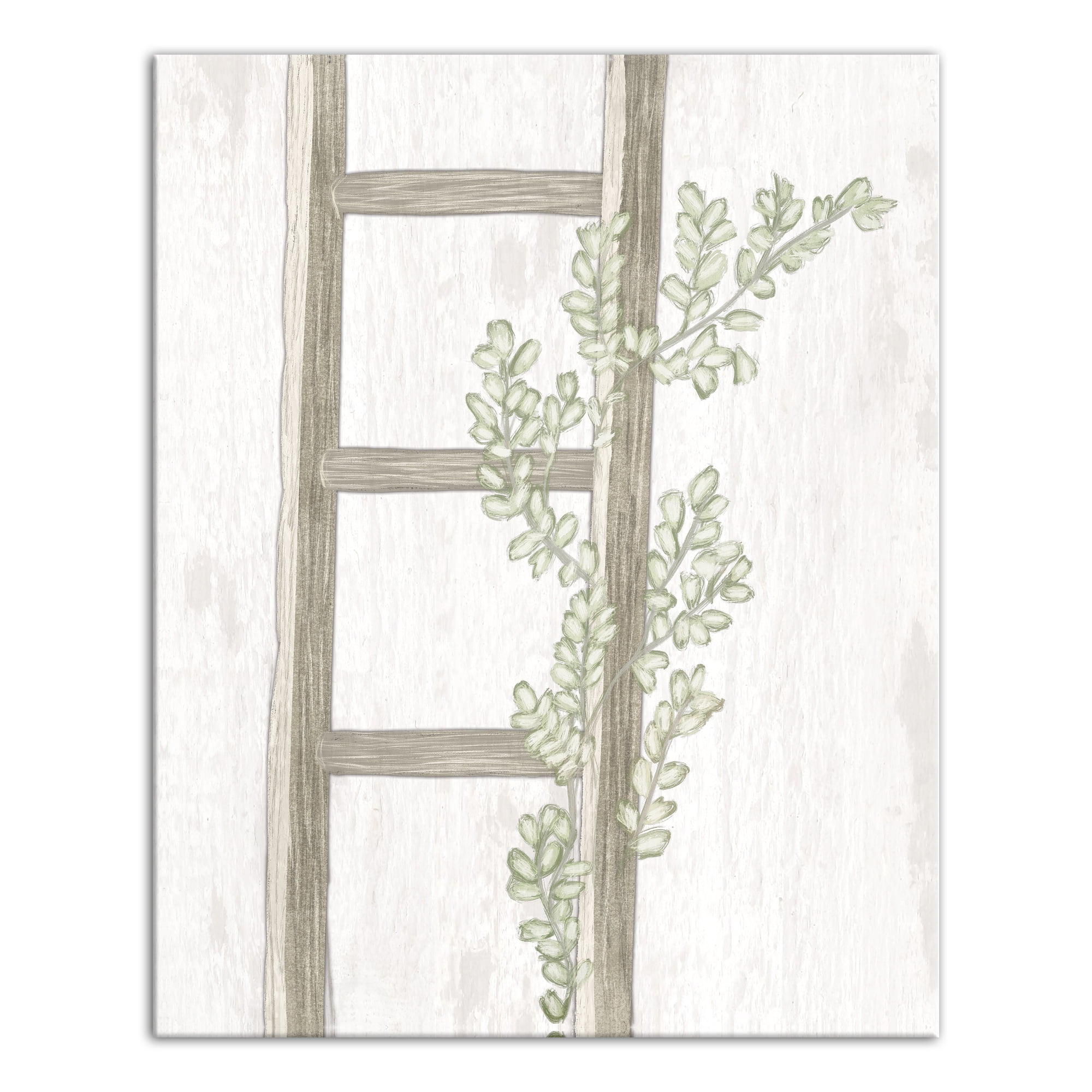 Creative Products Ladder with Greenery 16x20 Canvas Wall Art - Walmart.com
