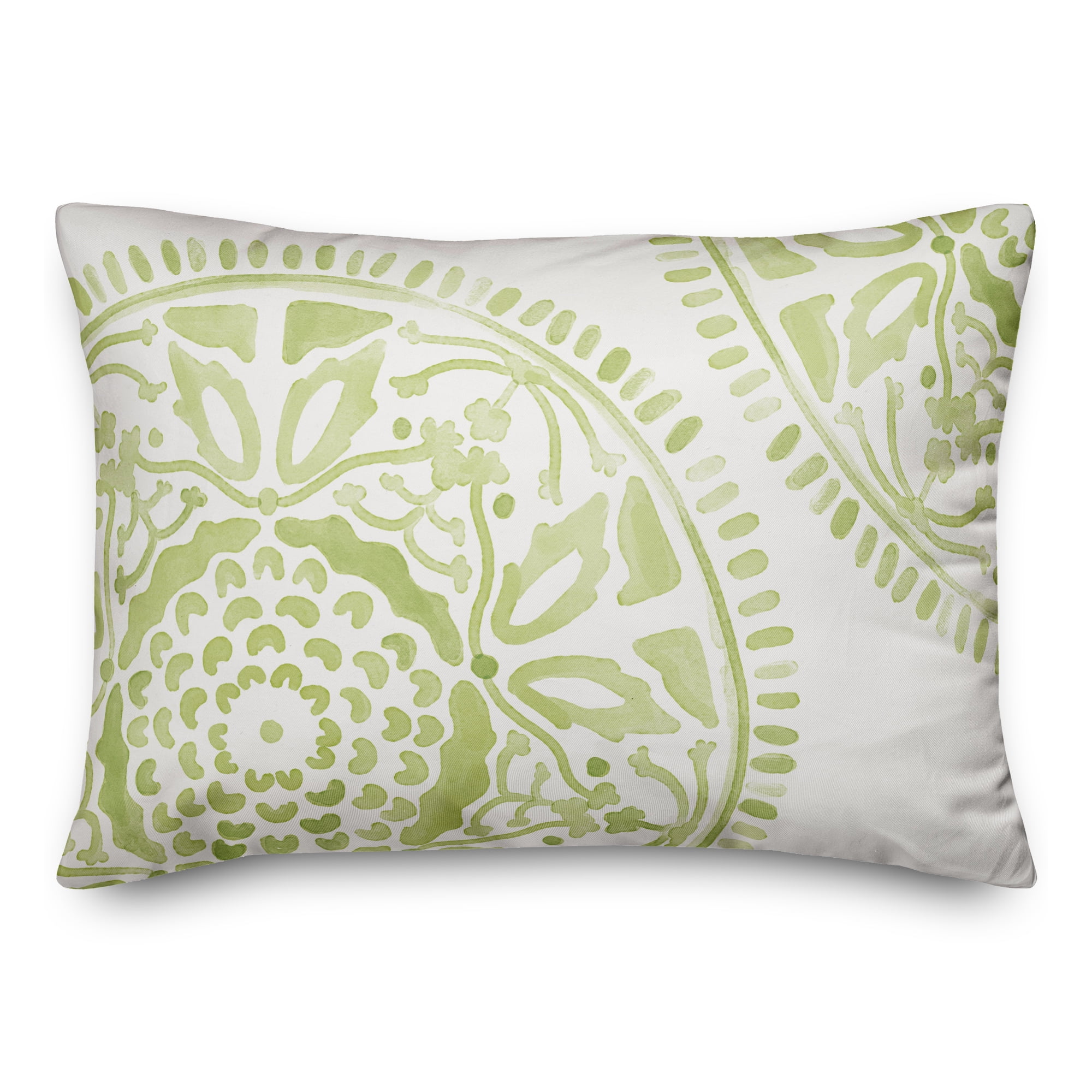 Creative Products Large Lime Green Watercolor Medallion 14x20 Indoor ...