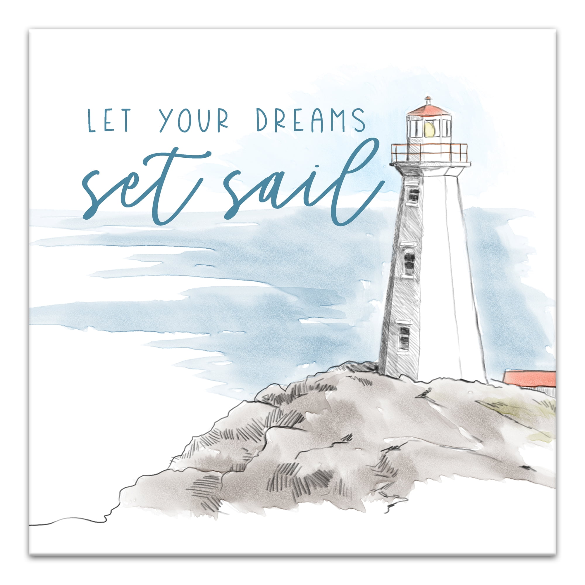 Creative Products Let Your Dreams Set Sail 20x20 Canvas Wall Art ...