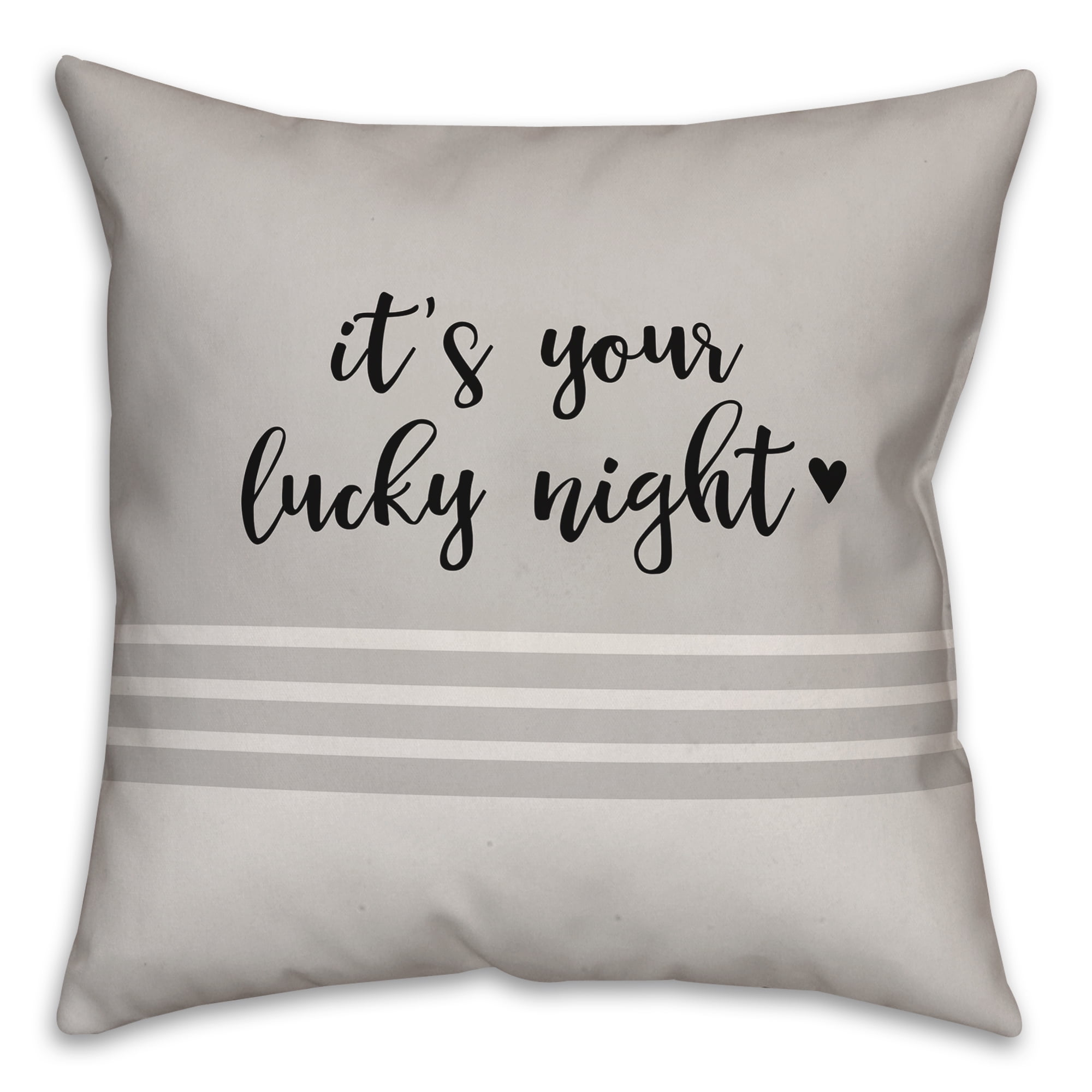 Creative Products Lucky Night Reversible 20x20 Spun Poly Pillow ...