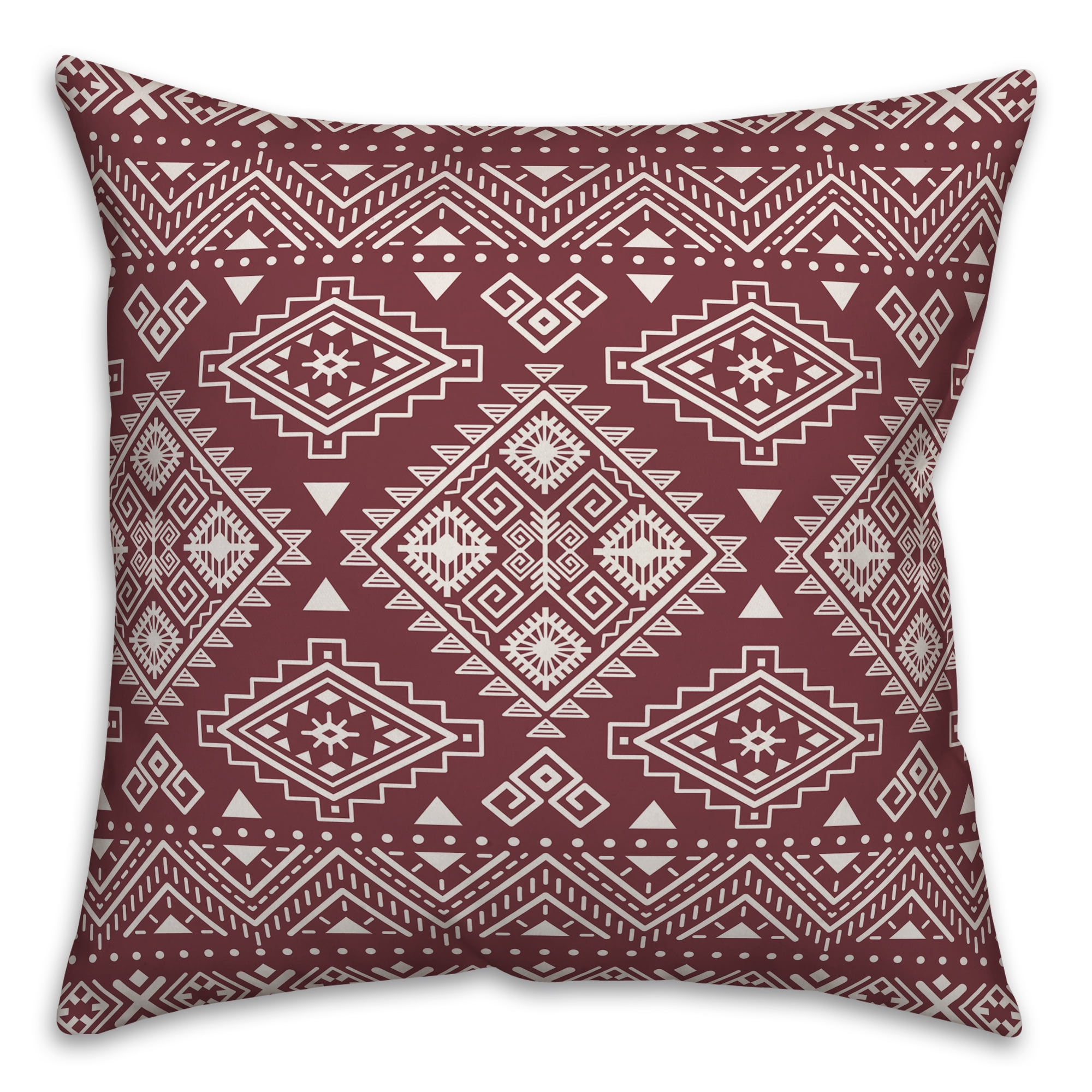 Creative Products Maroon Tribal 20x20 Spun Poly Pillow - Walmart.com