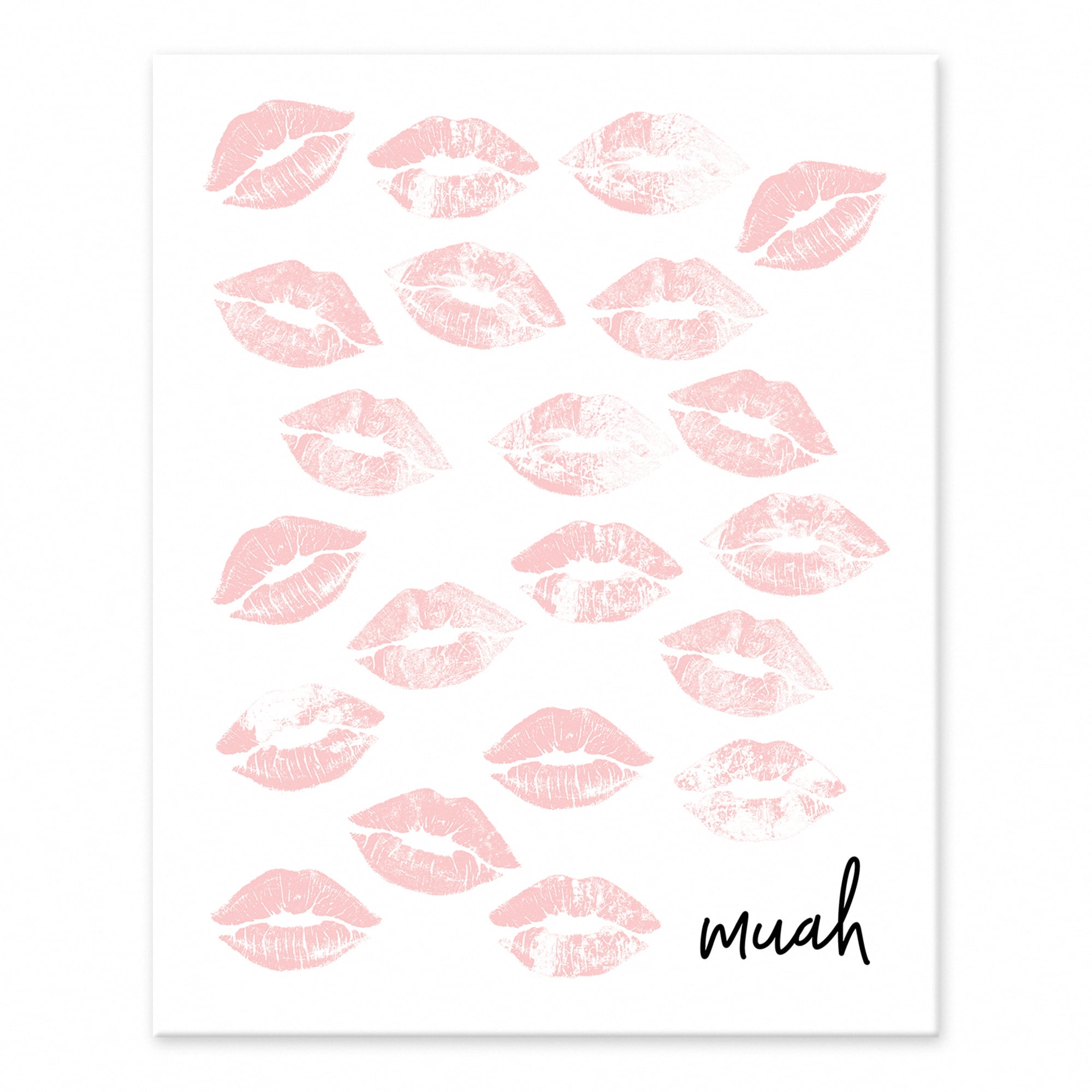 Creative Products Muah Lips Pattern 8x10 Tabletop Canvas - Walmart.com