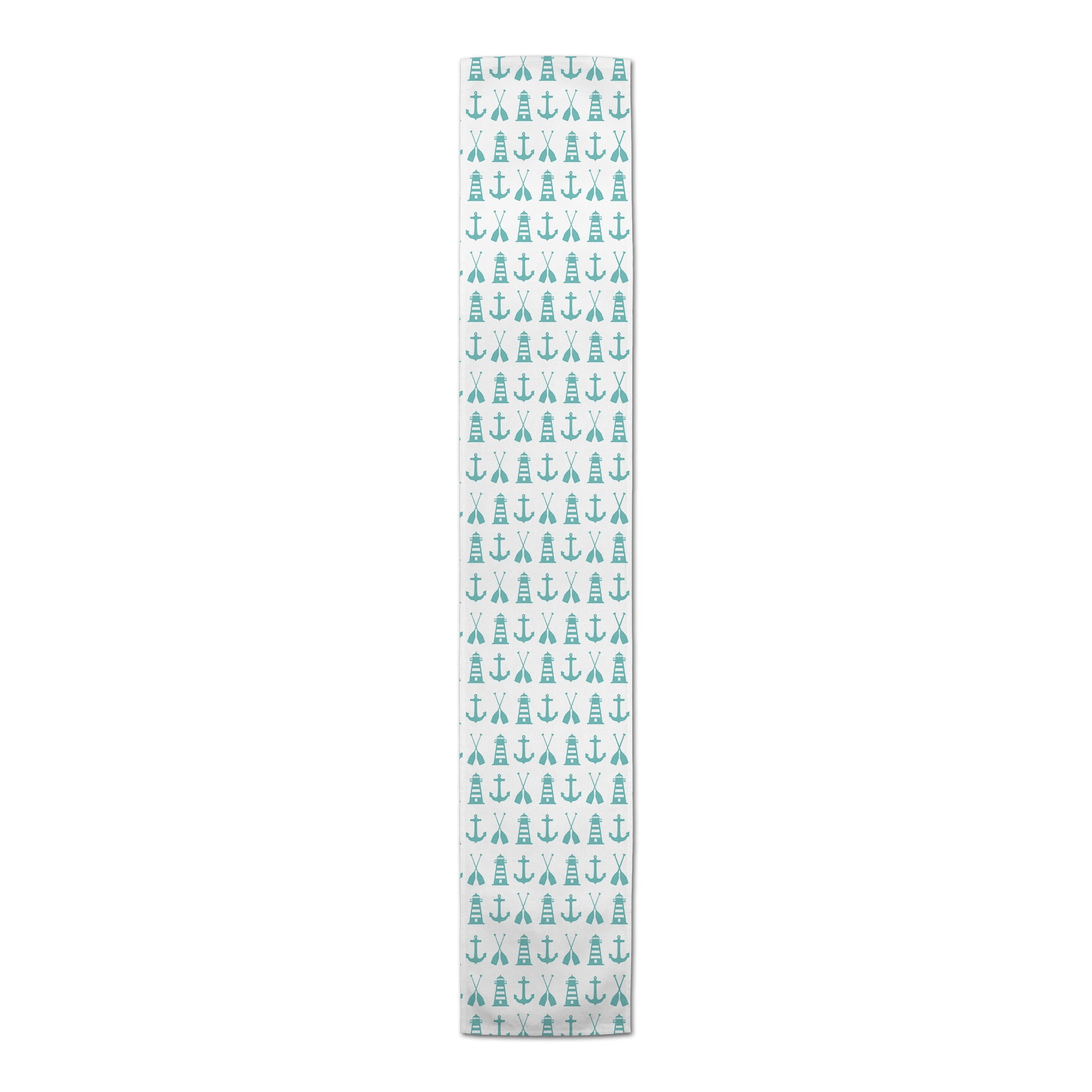 Creative Products Nautical Icons Teal 16x90 Poly Twill Table Runner ...