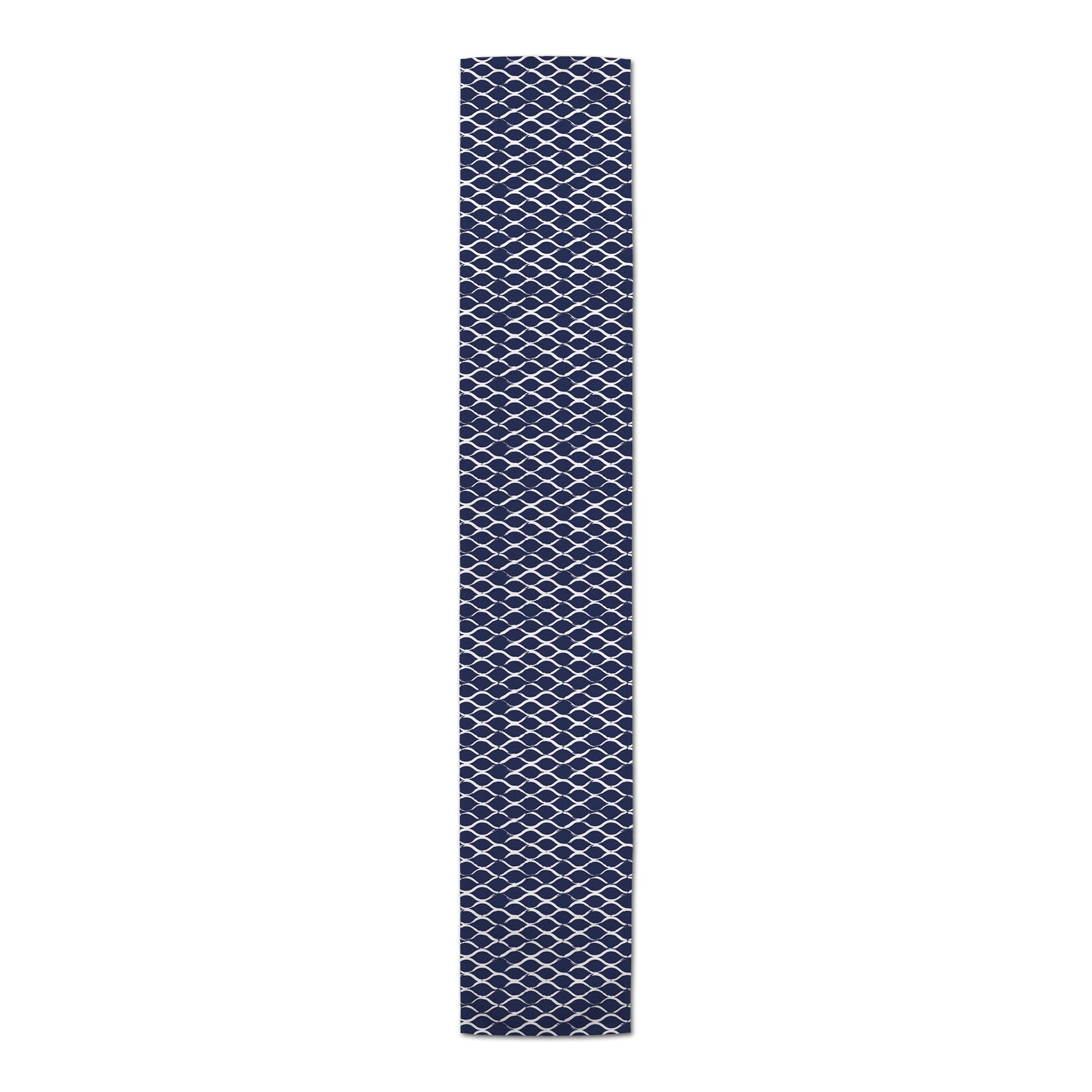 Creative Products Navy Fishnet Pattern 16x90 Poly Twill Table Runner ...