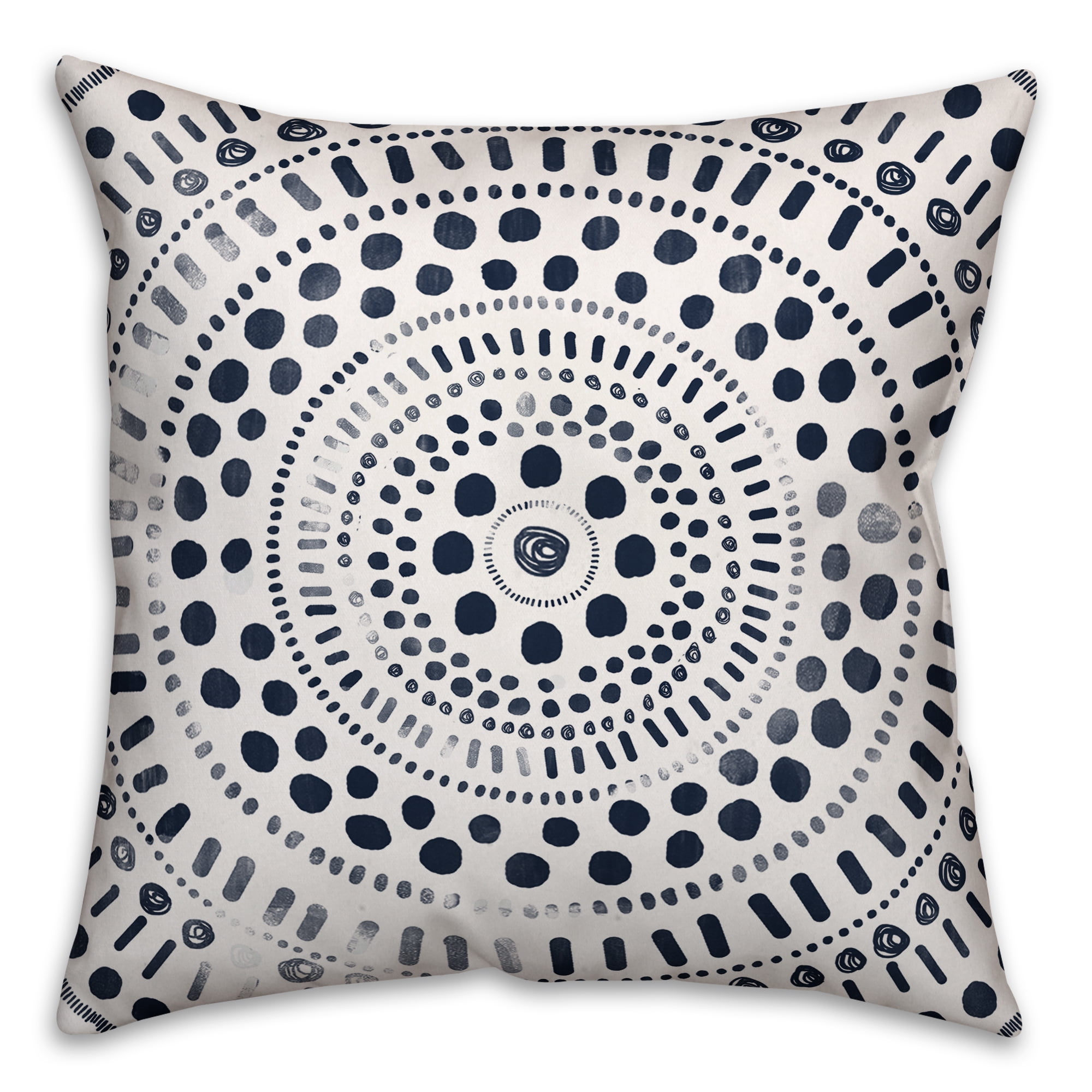 Creative Products Navy Mandala 20x20 Spun Poly Pillow - Walmart.com